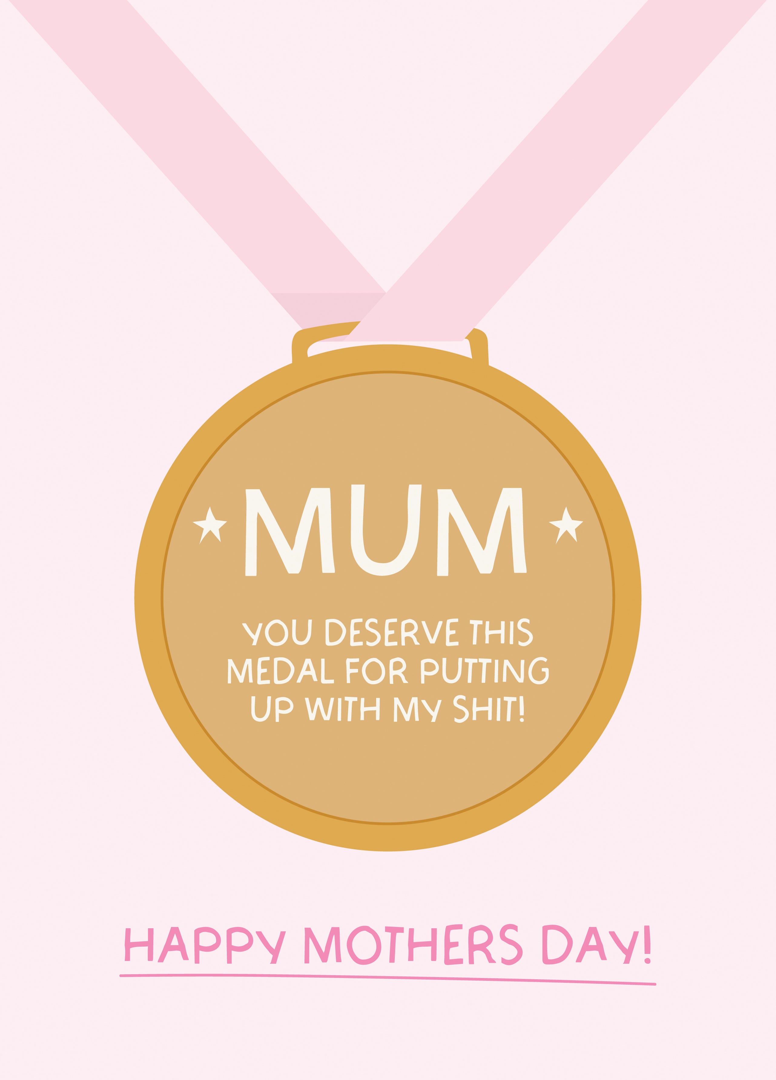 Funny Medal Mothers Day Card – Scribbler Cards & Gifts