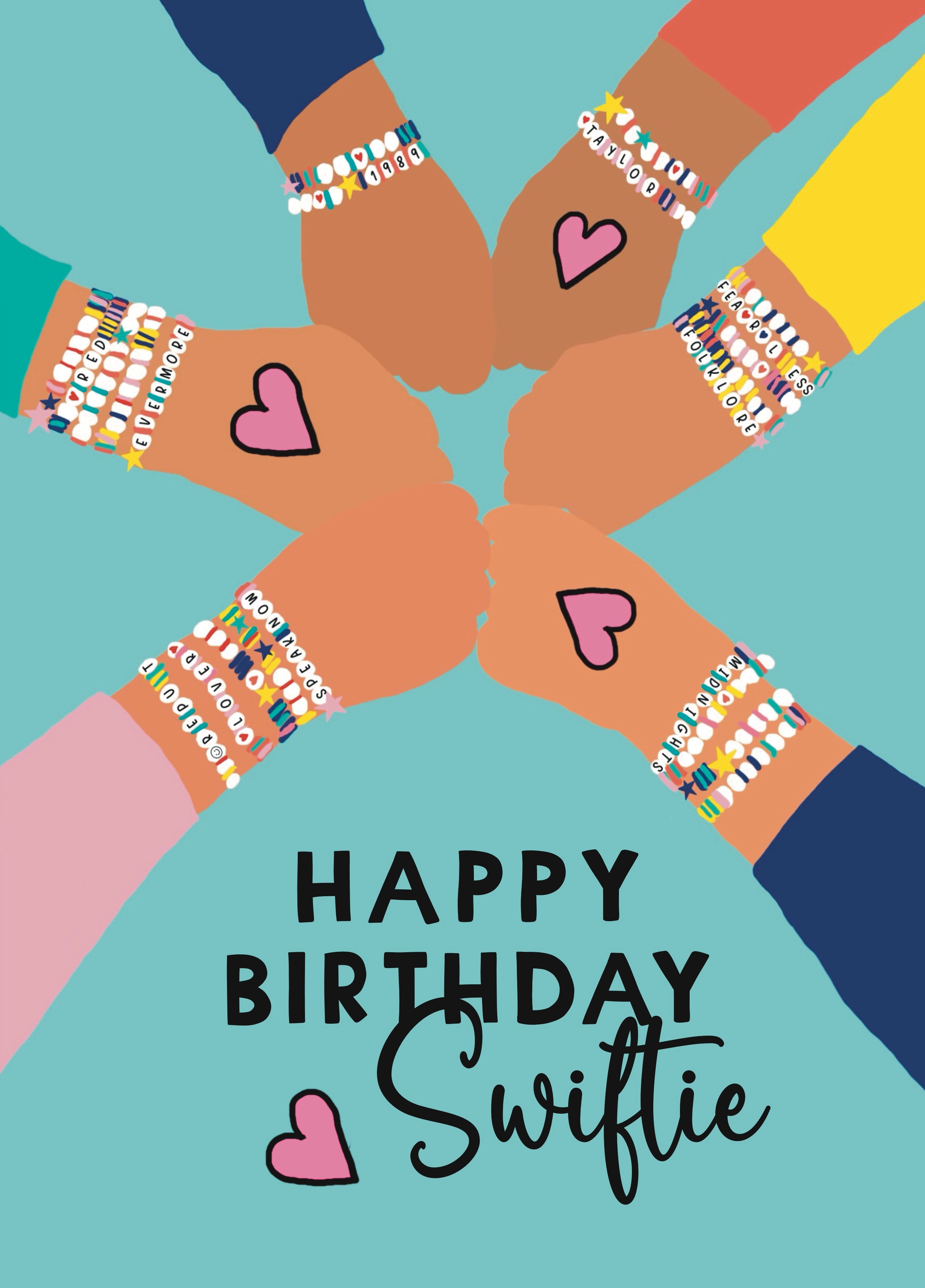 Happy Birthday Swiftie Friendship Bracelets – Scribbler Cards & Gifts