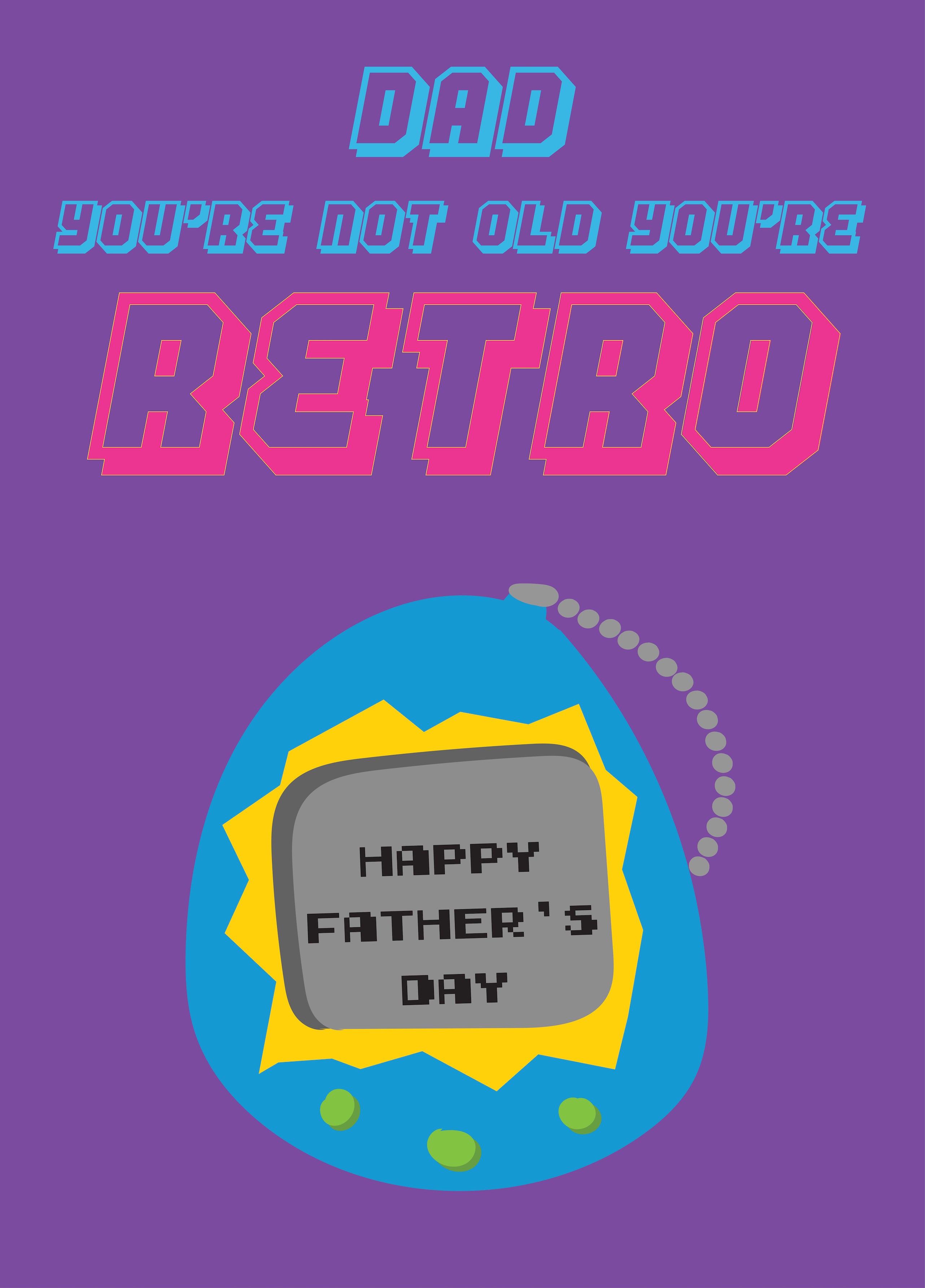 Retro Dad Father's Day Card – Scribbler Cards & Gifts