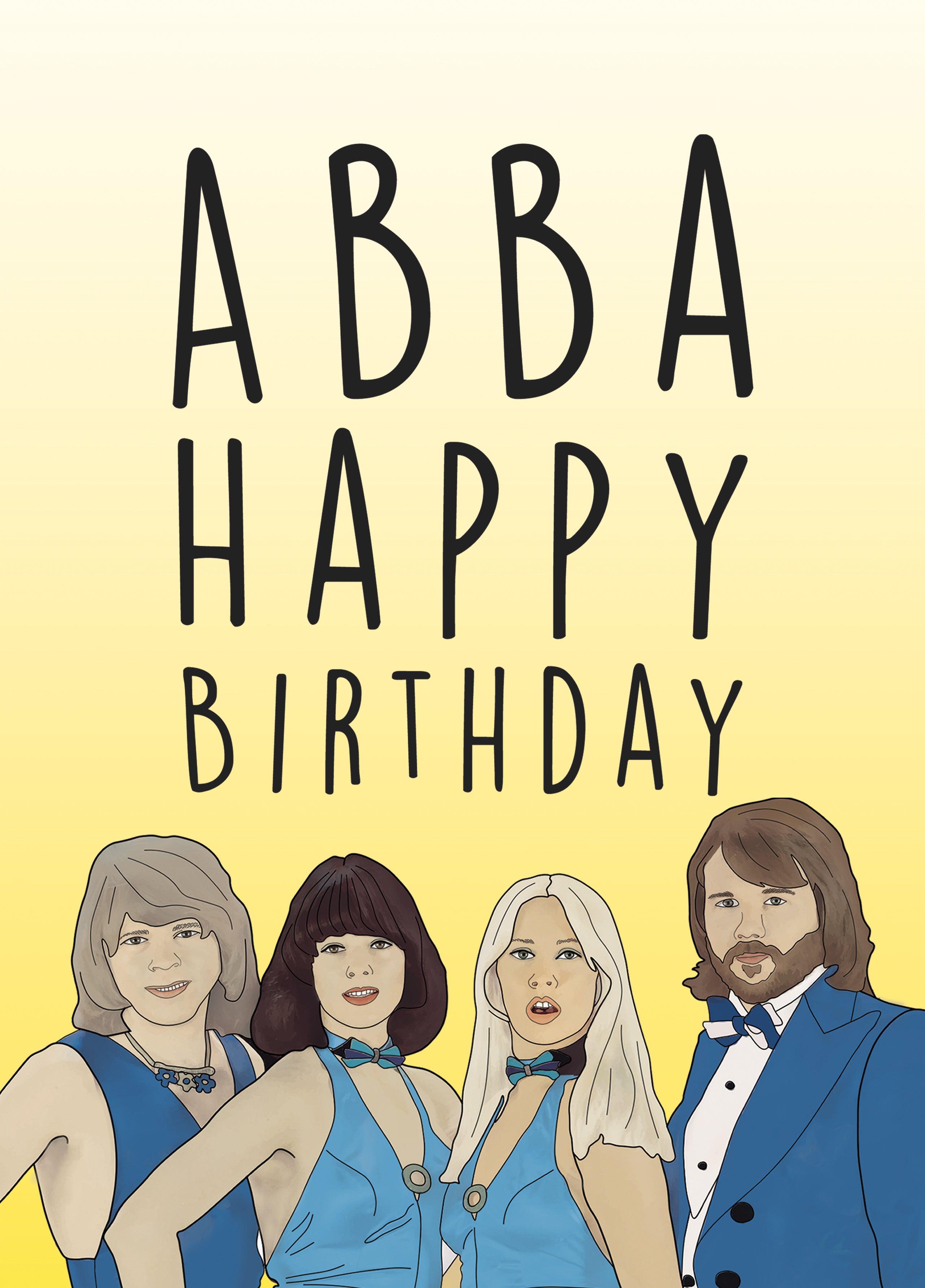 Abba Happy Birthday Card – Scribbler Cards & Gifts