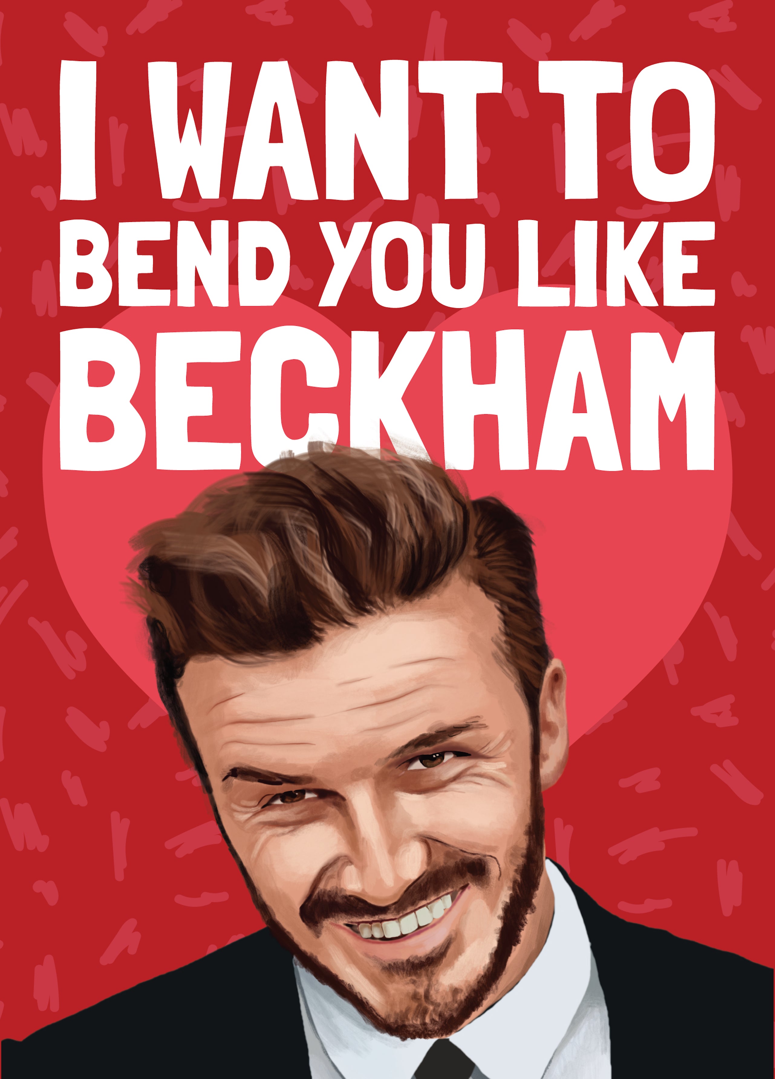 David Beckham Valentine's Card – Scribbler Cards & Gifts