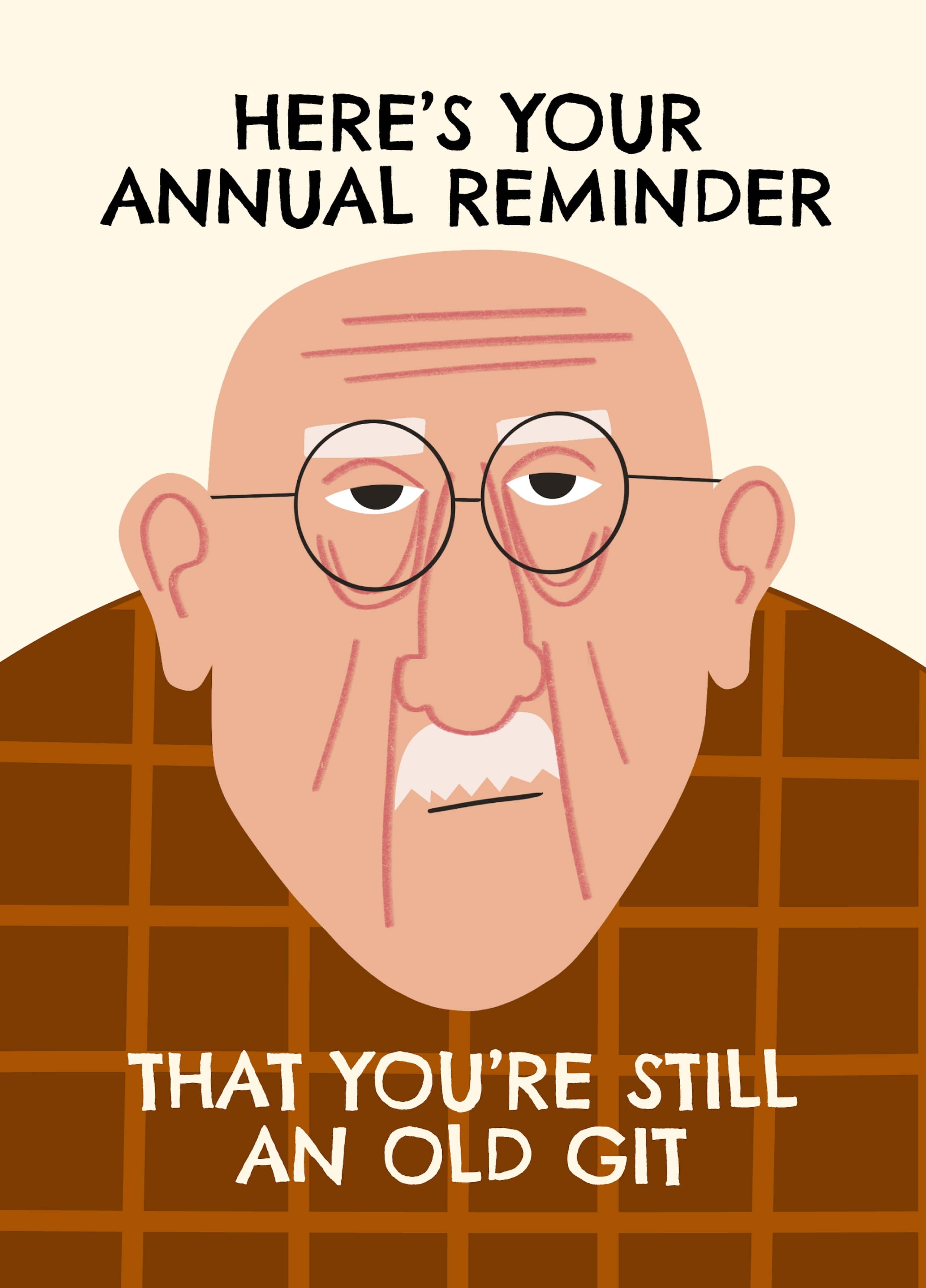 Old Git Annual Reminder – Scribbler Cards & Gifts