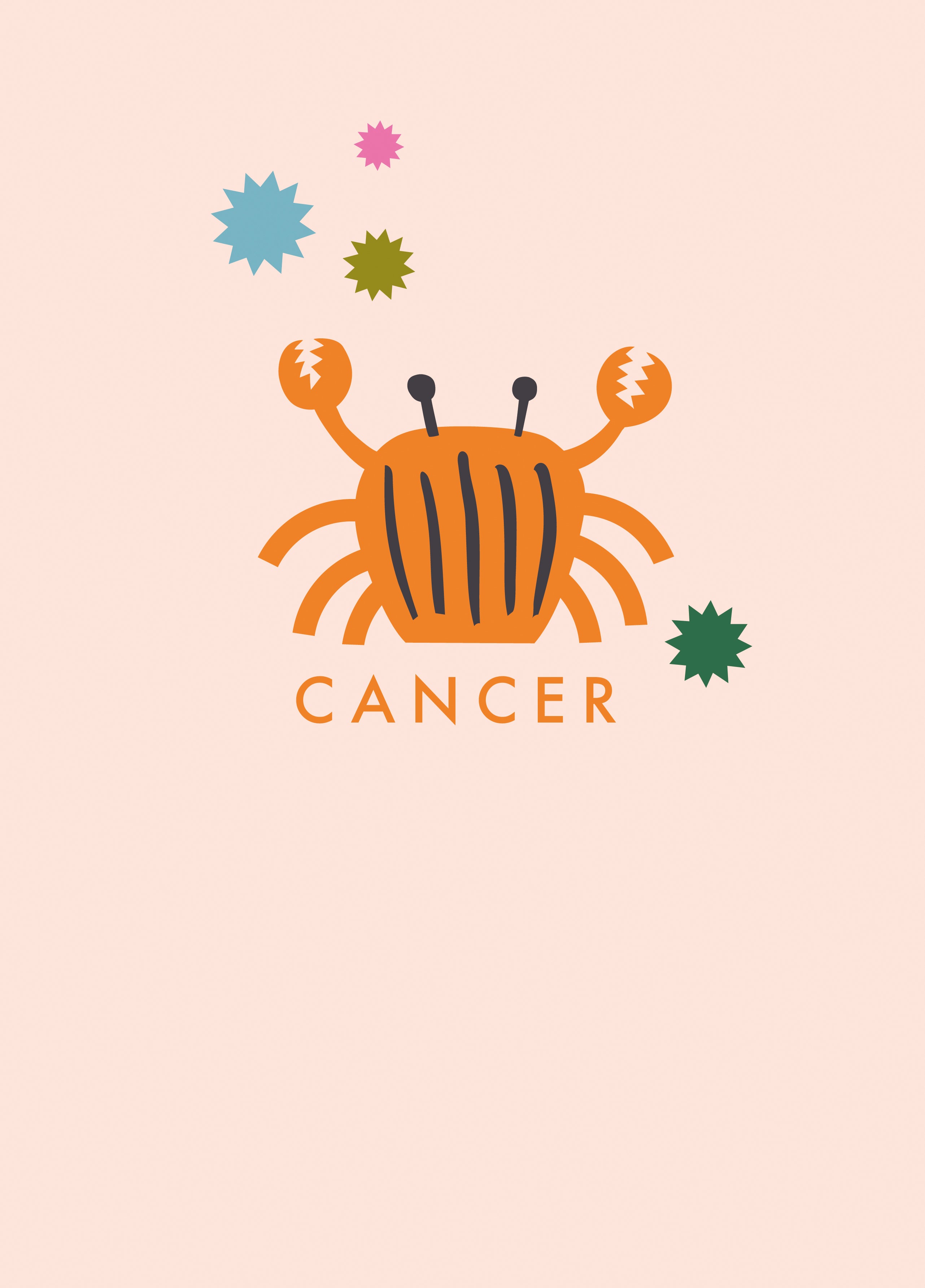 Cancer, Horoscope, Star Sign, Birthday Card – Scribbler Cards & Gifts