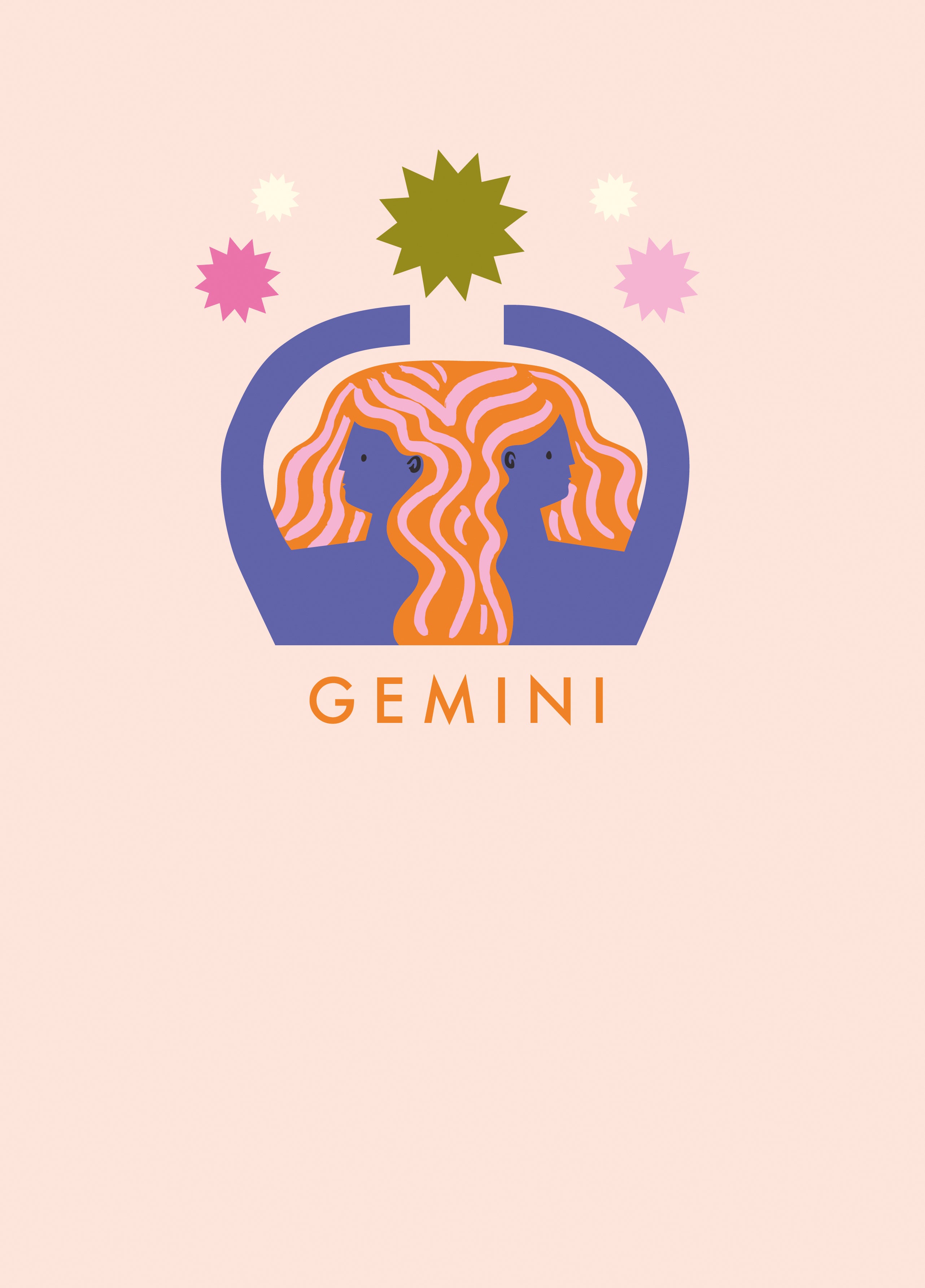 Gemini, Horoscope, Star Sign, Birthday Card – Scribbler Cards & Gifts