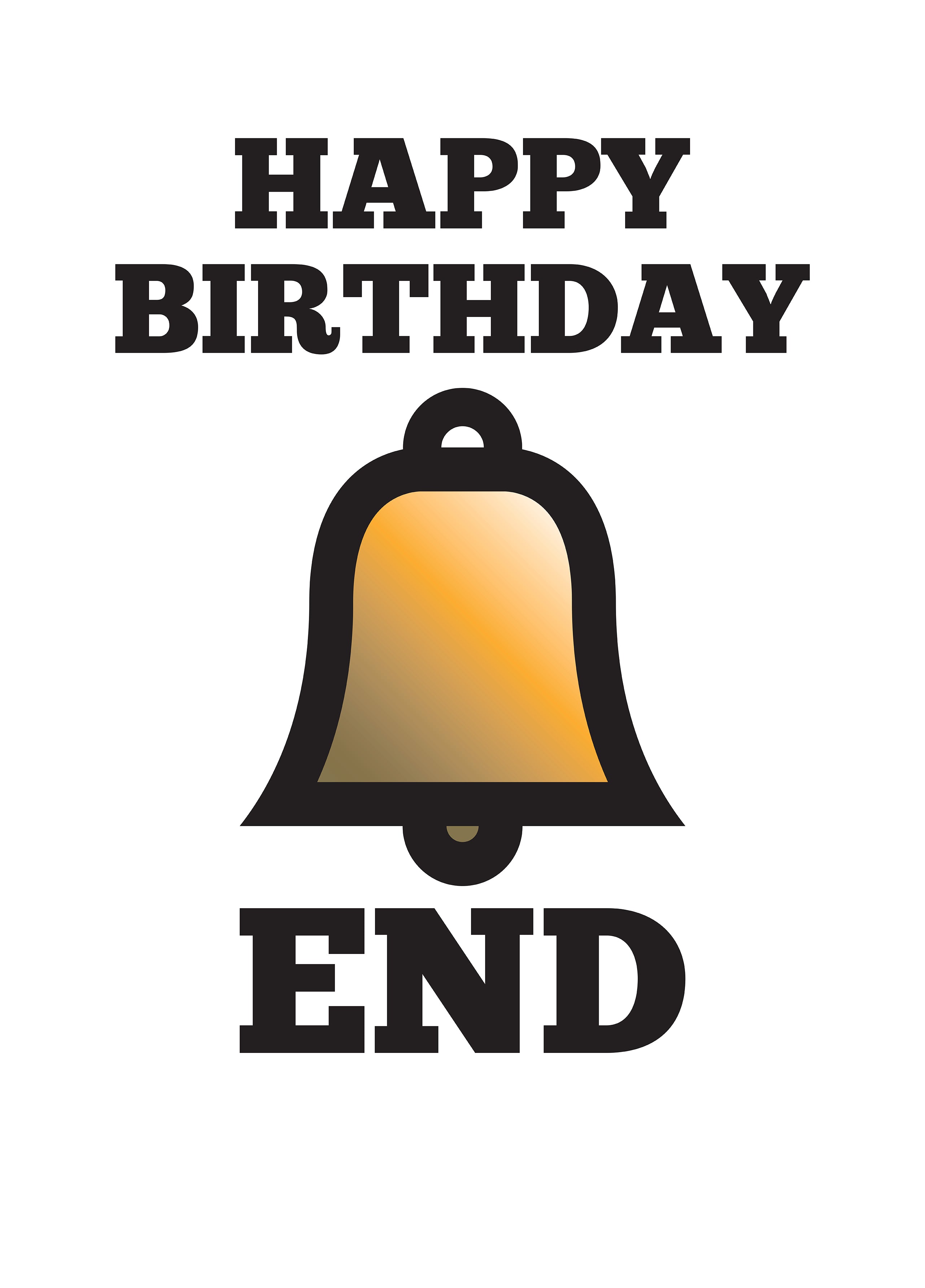 Happy Birthday Bell End Card – Scribbler Cards & Gifts