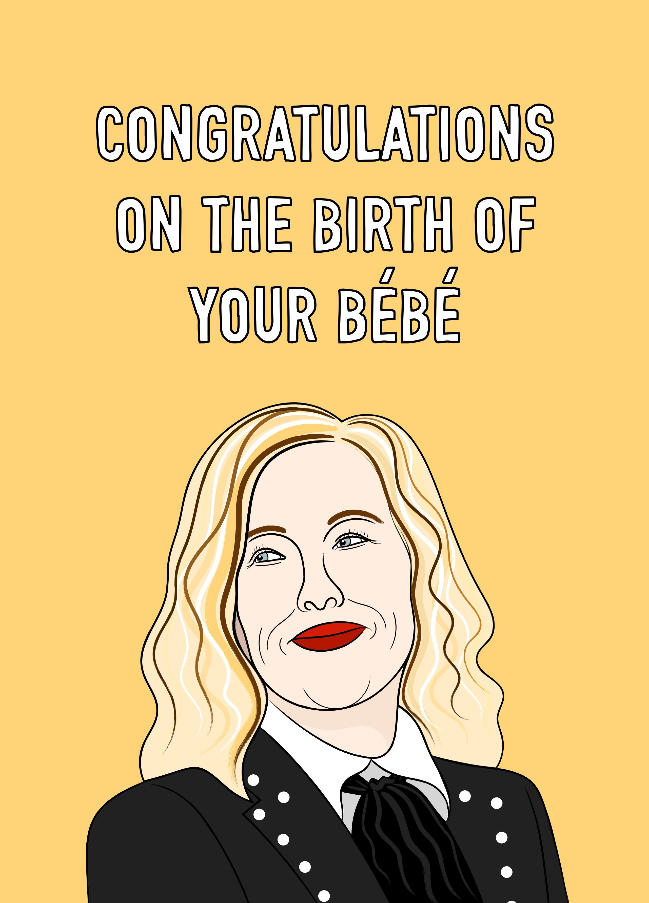 Congratulations On The Birth Of Your Bebe Card – Scribbler Cards & Gifts
