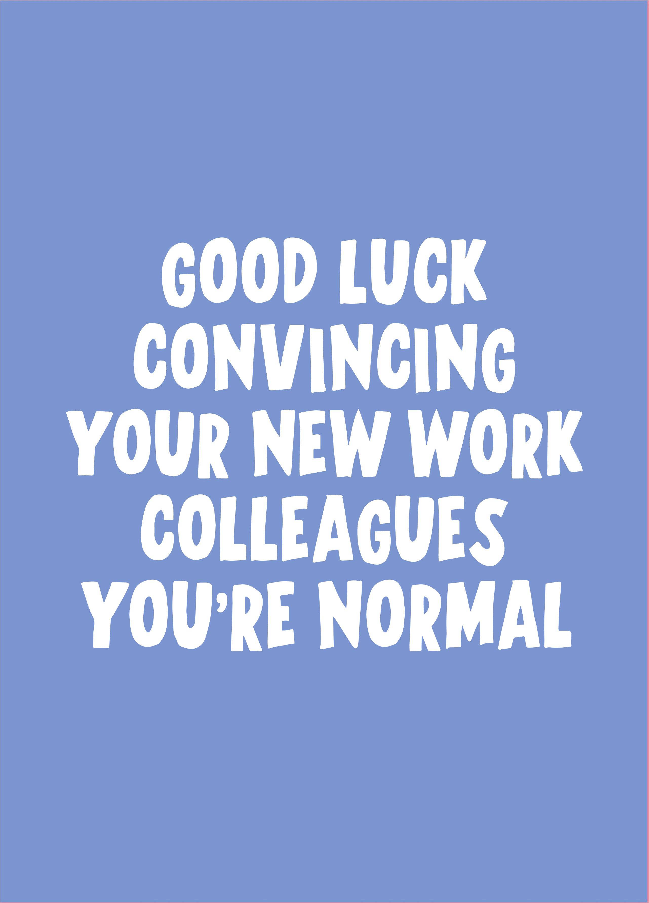 Funny Good Luck Funny Good Luck Card – Handmade Nottingham