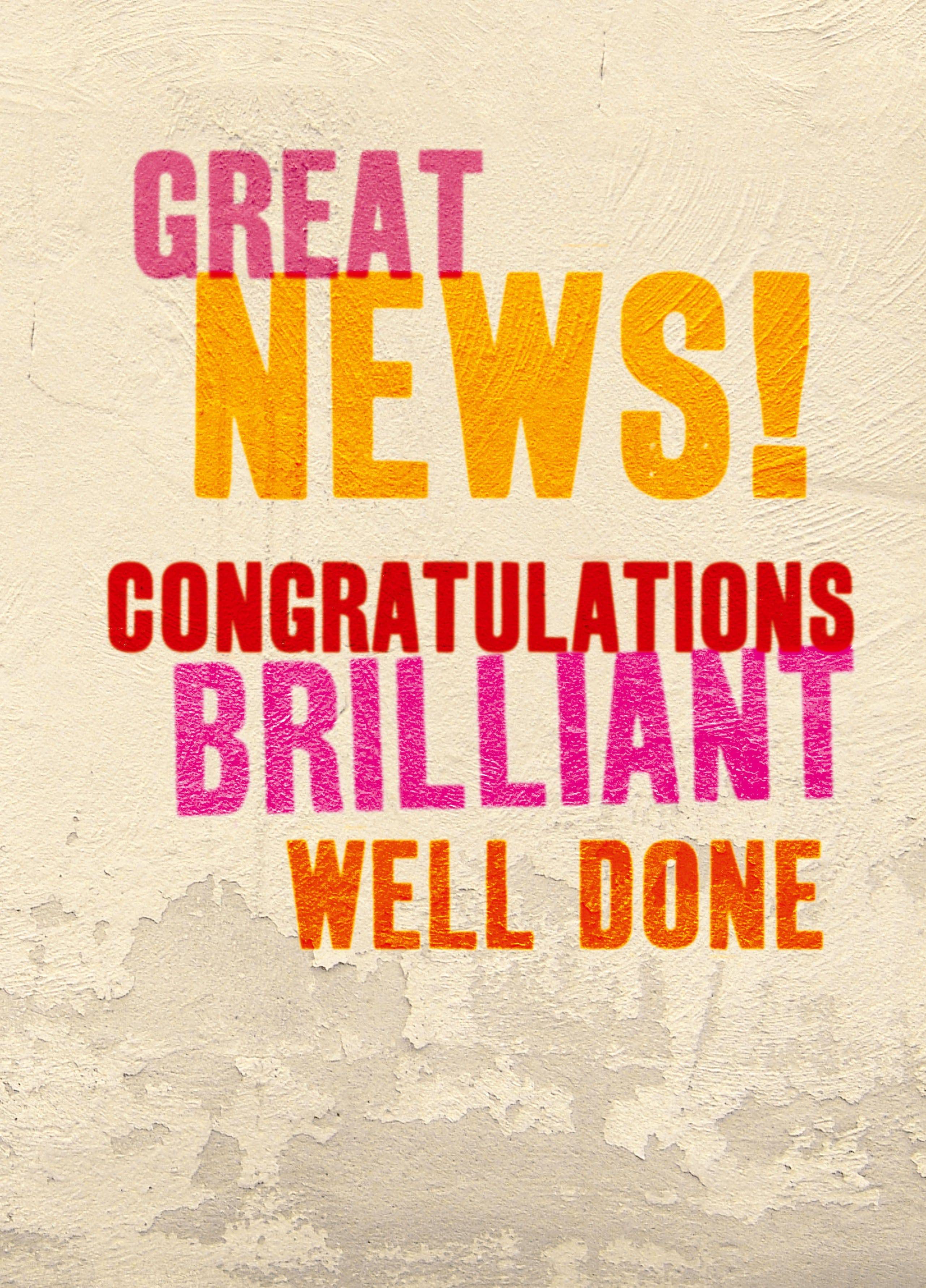 Great News Congratulations Card – Scribbler Cards & Gifts