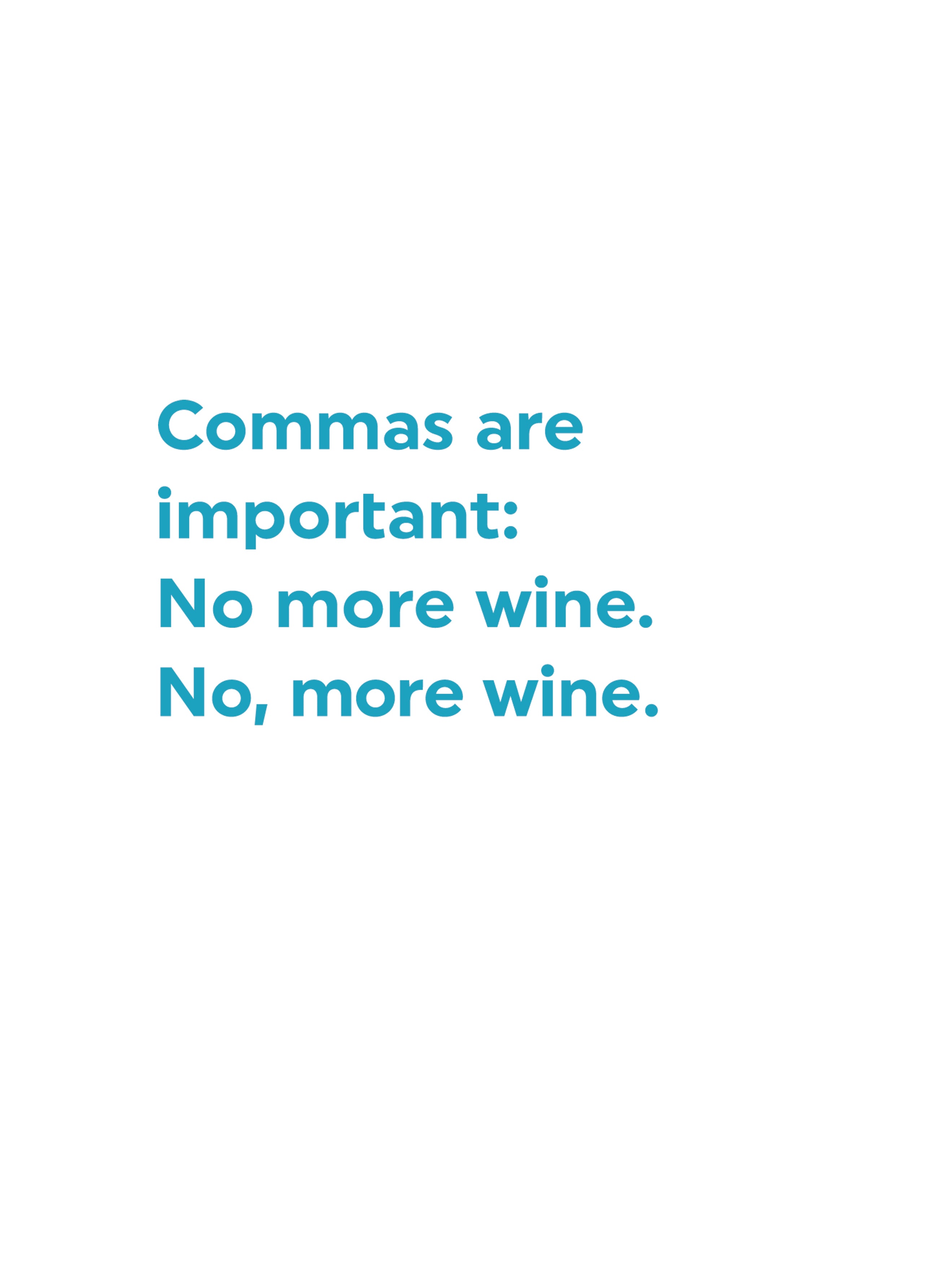 Commas Are Important Card – Scribbler Cards & Gifts