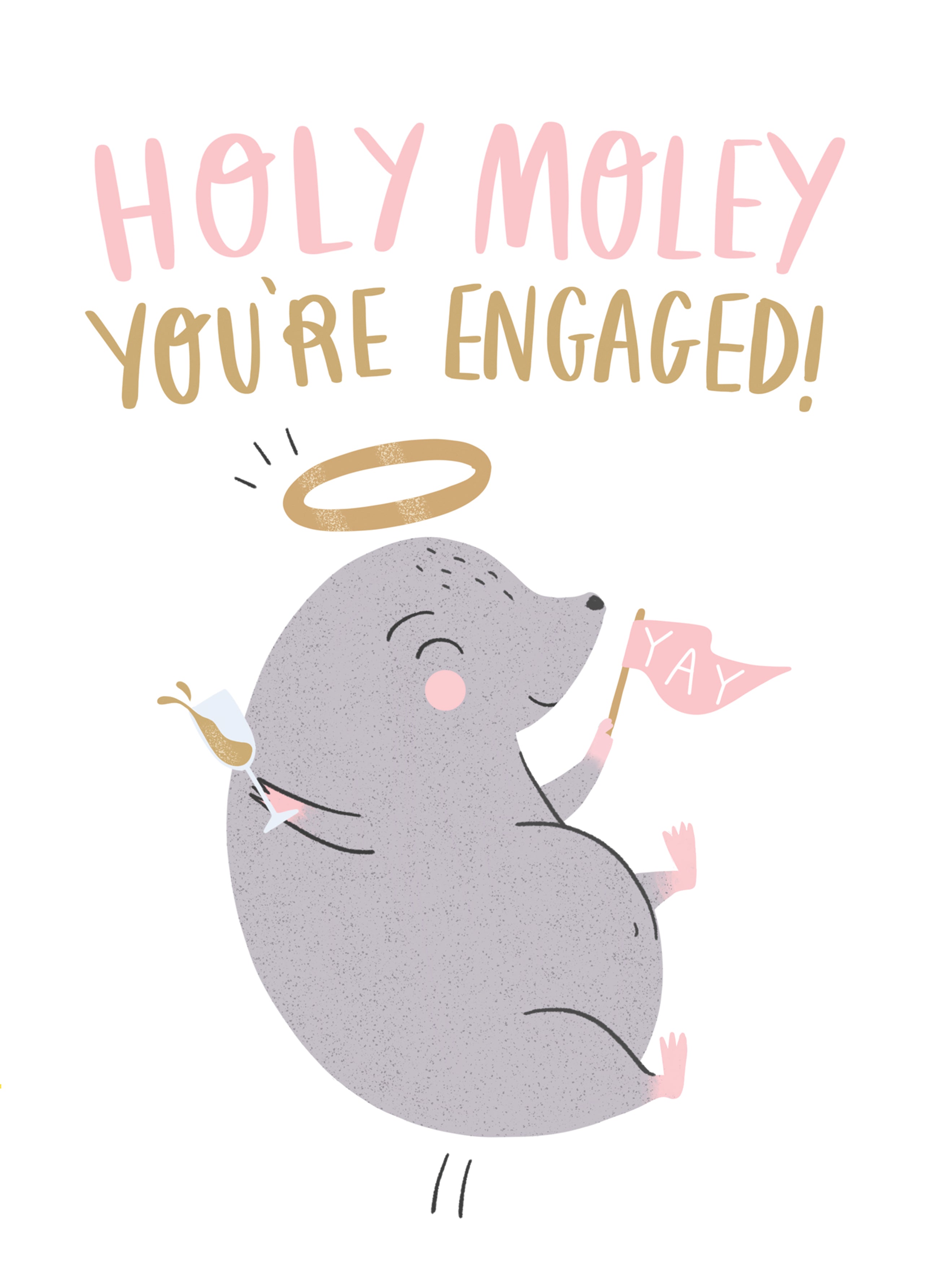 Holy Moley You're Engaged Card – Scribbler Cards & Gifts