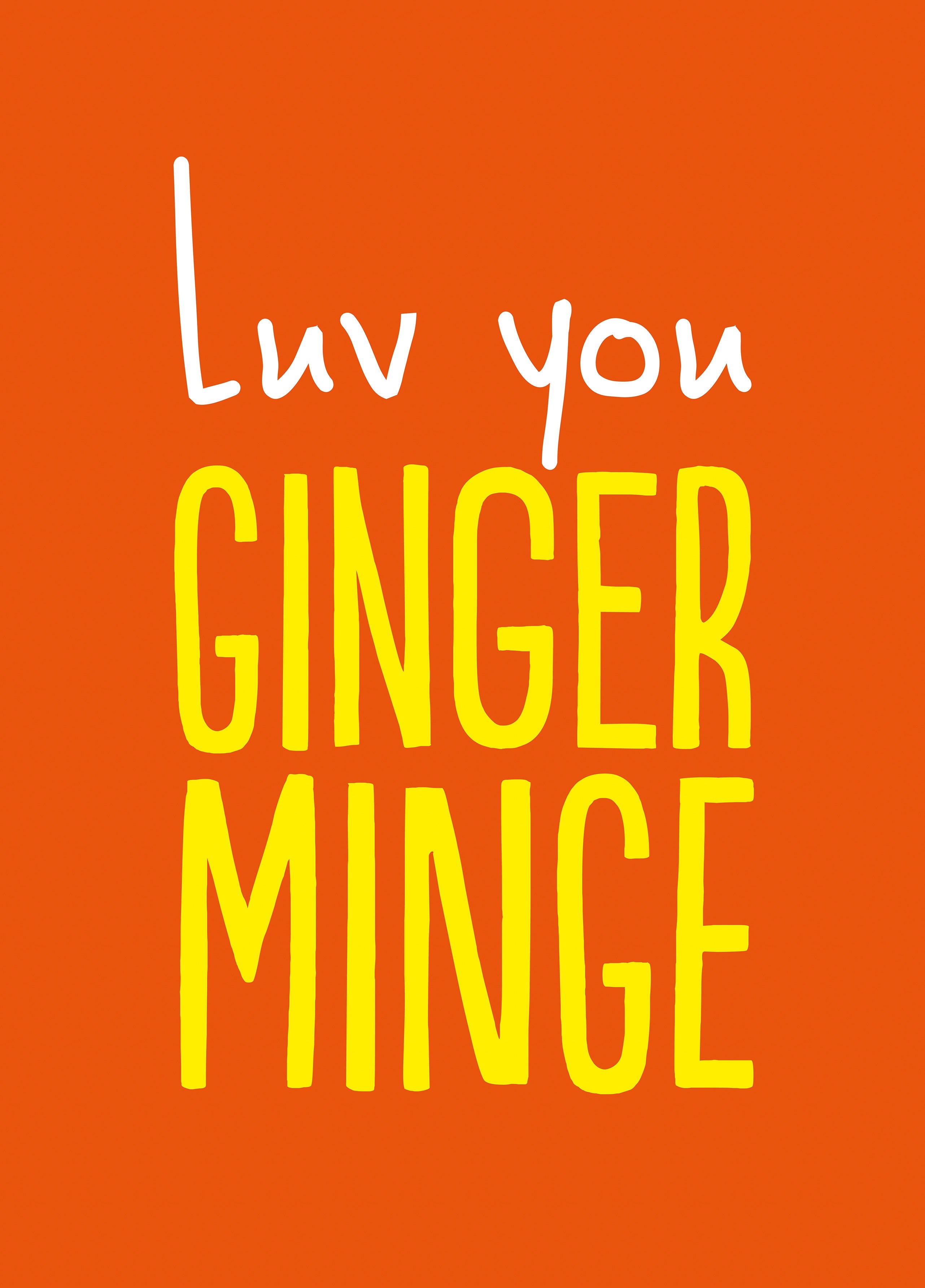 Ginger Minge Card – Scribbler Cards & Gifts