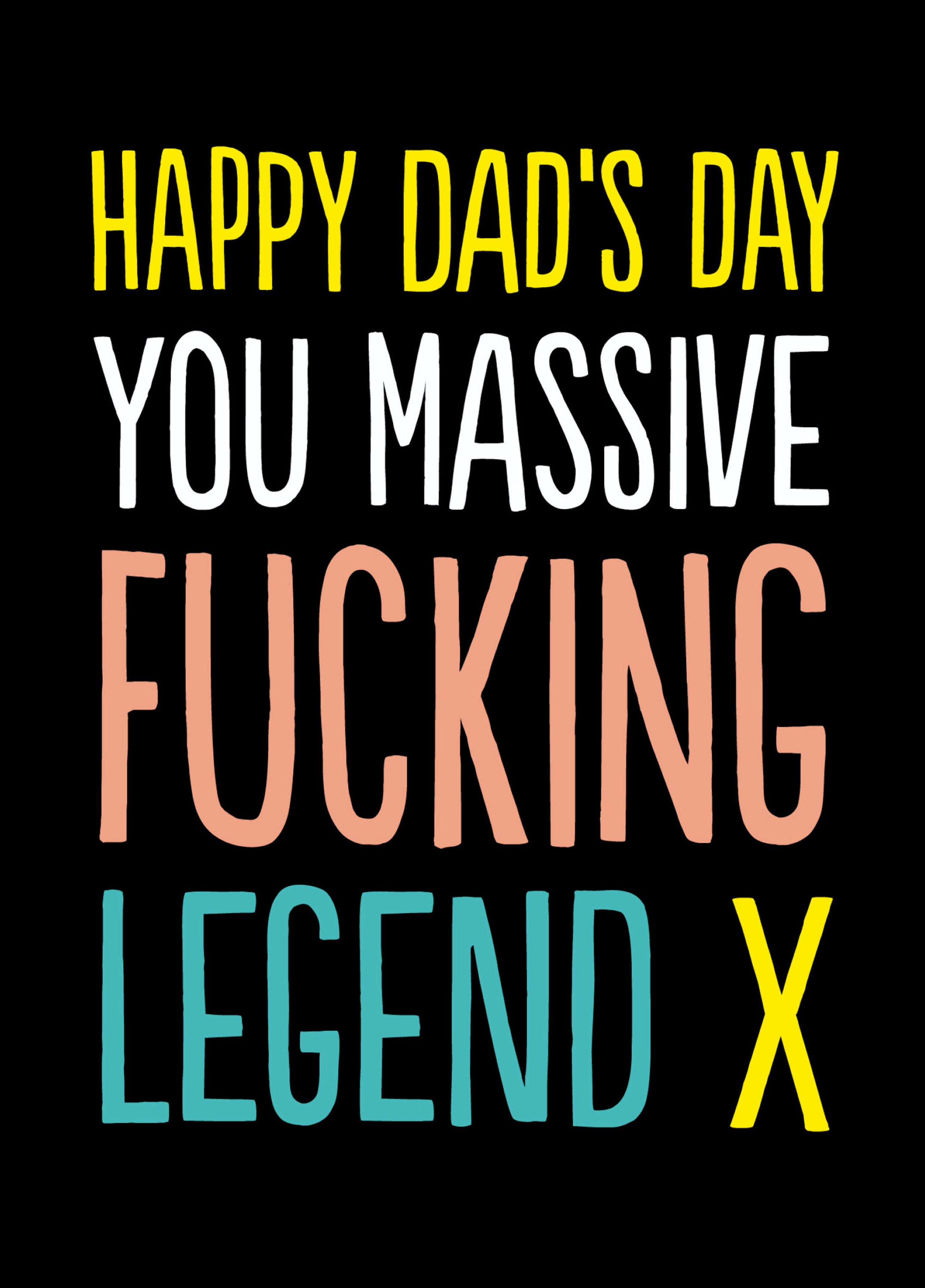 Rude Father's Day Card 'Dad Legend' – Scribbler Cards & Gifts