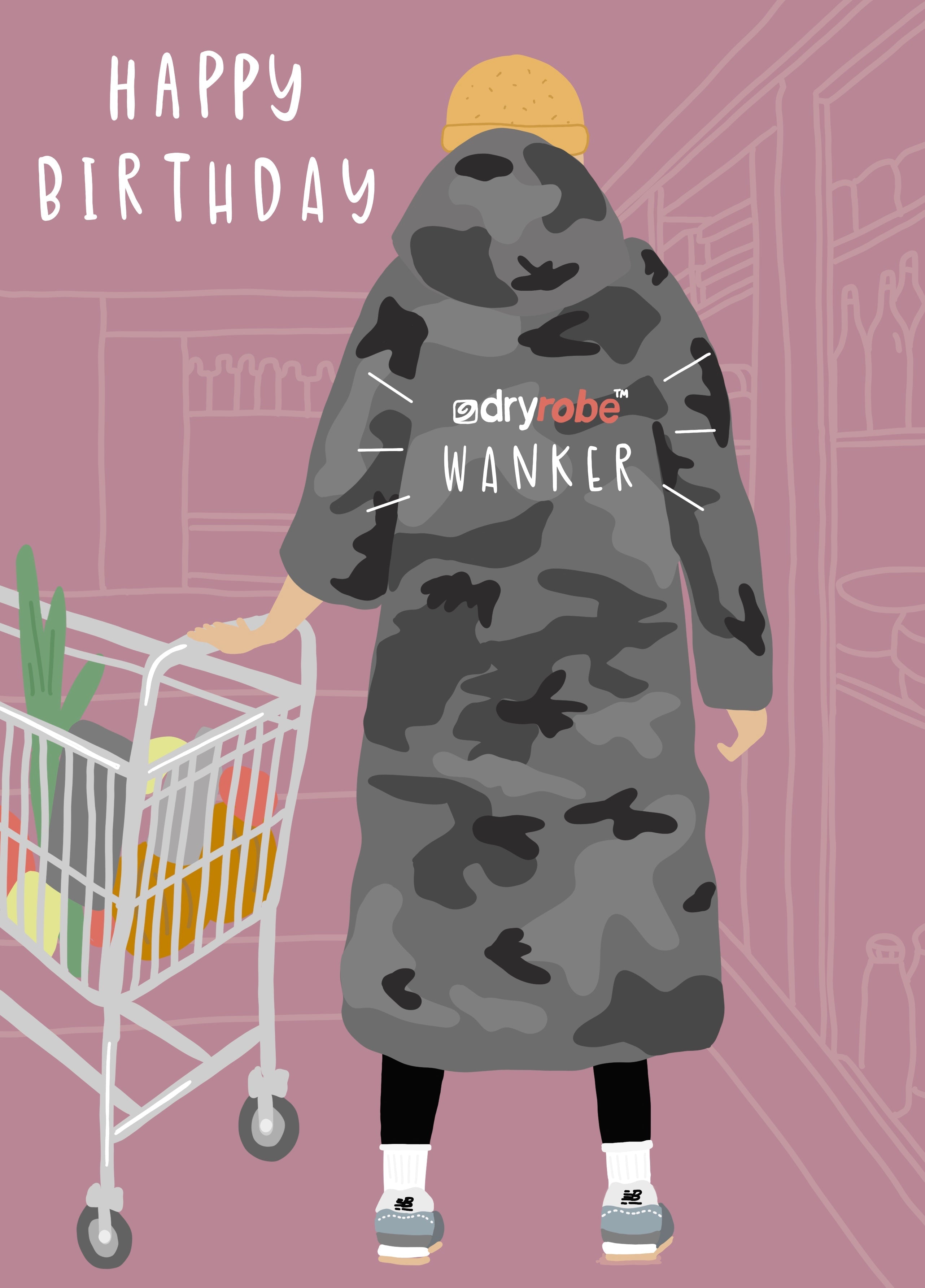 Dry Robe Wanker Card – Scribbler Cards & Gifts