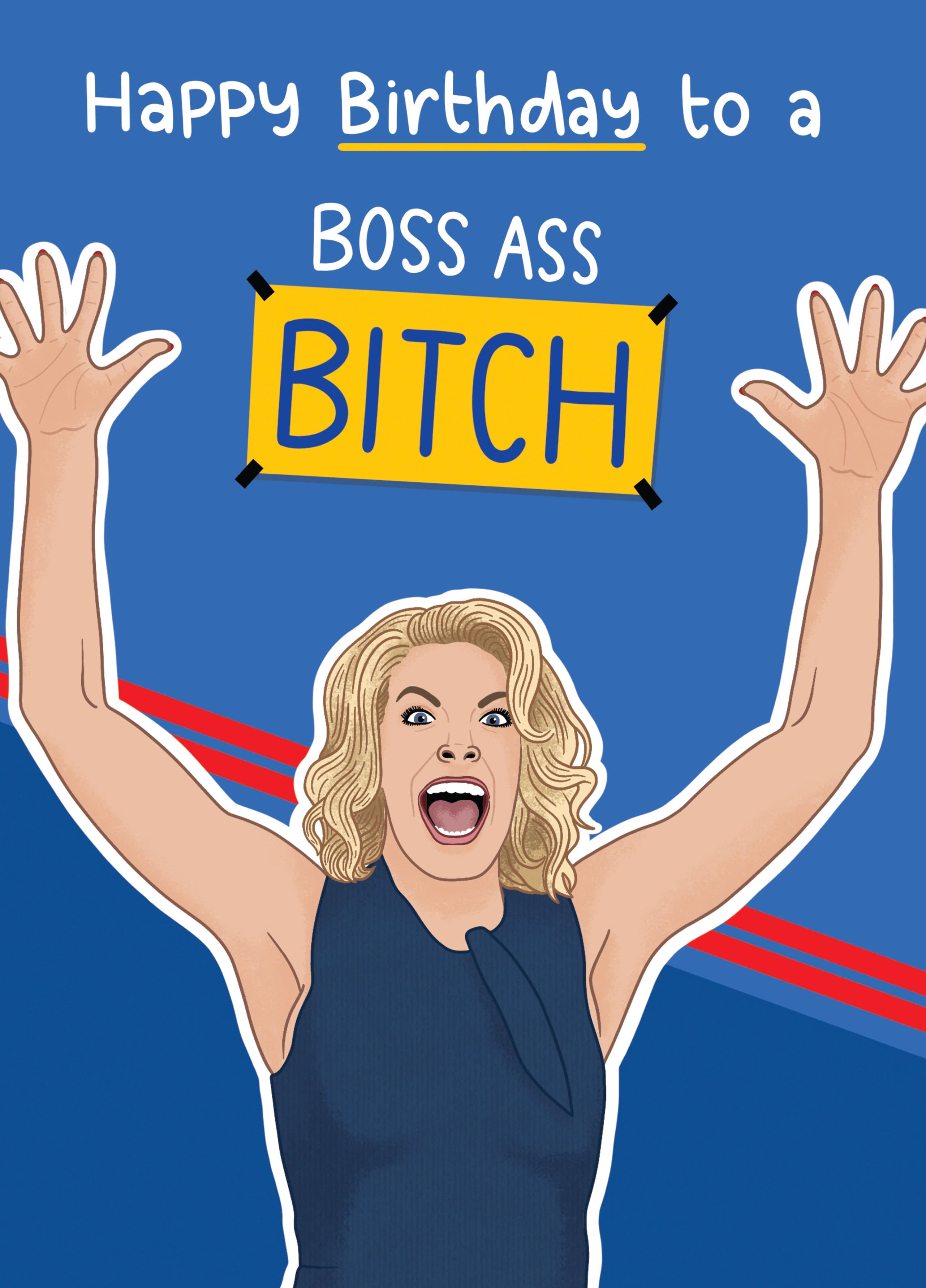 Boss Ass Bitch - Ted Lasso Card – Scribbler Cards & Gifts