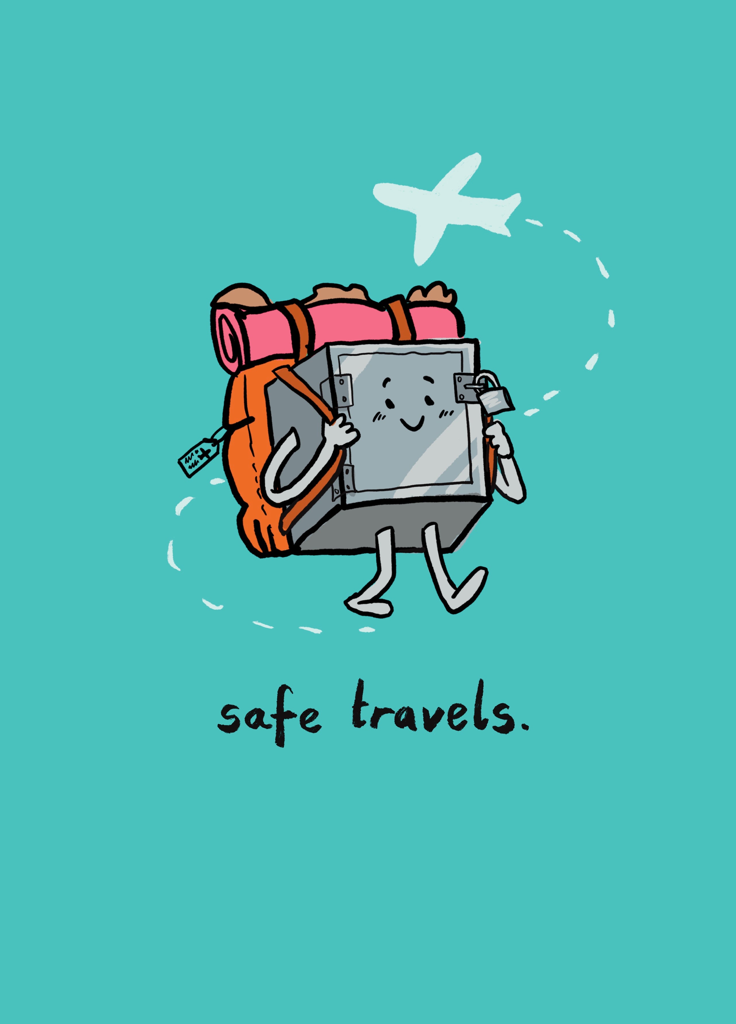 Have A Safe Trip Card Safe Travels Australian Rosella, Bon Voyage