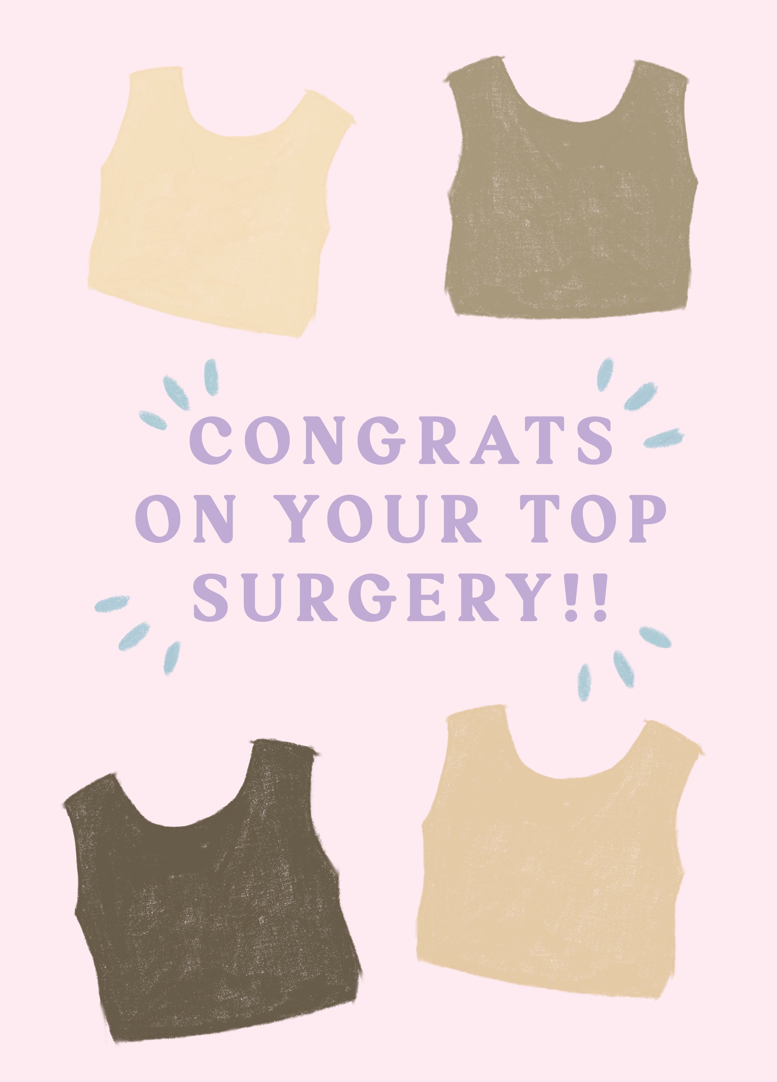 Congratulations On Your Top Surgery Card – Scribbler Cards & Gifts