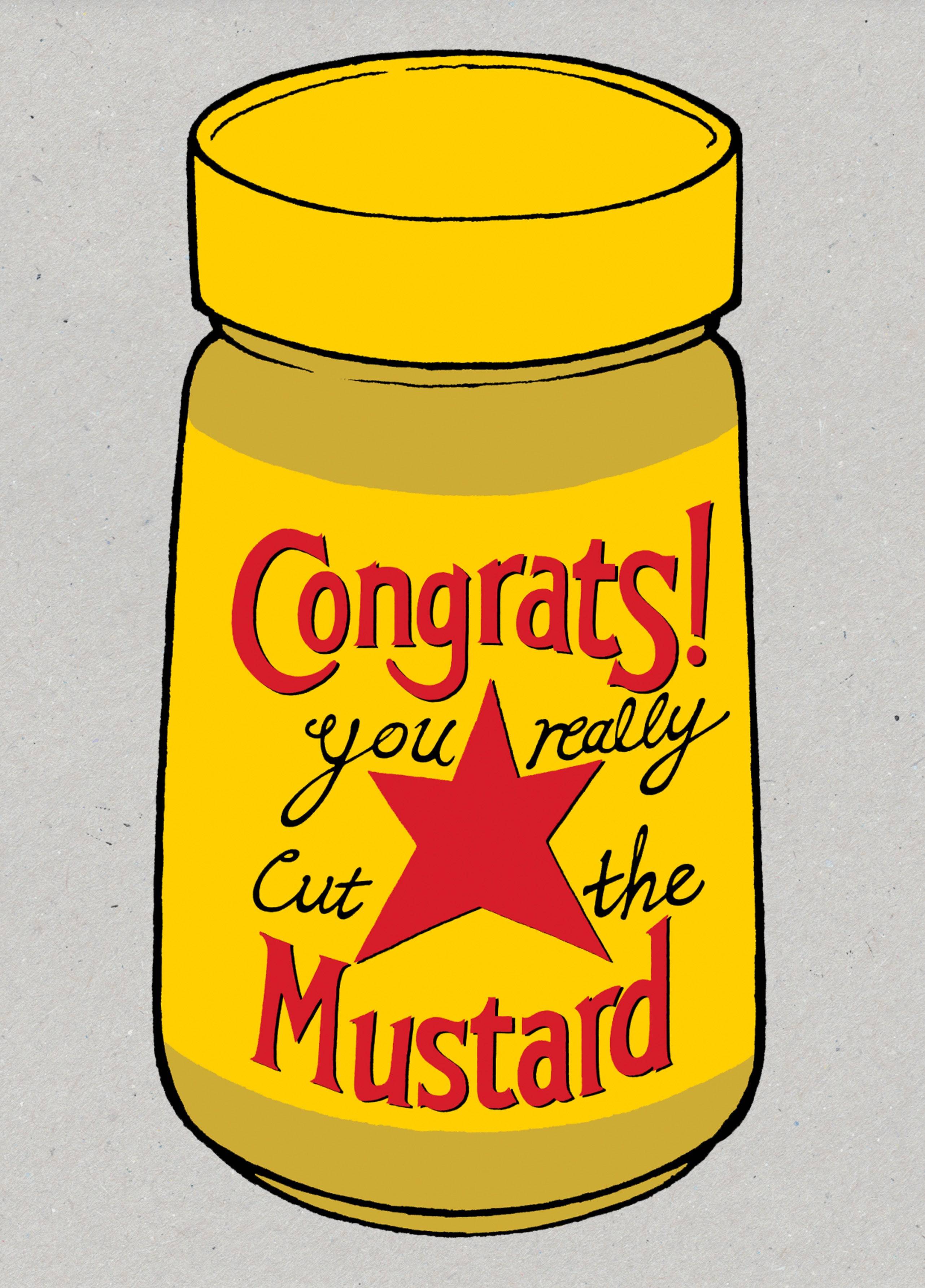Cut The Mustard Congratulations Card – Scribbler Cards & Gifts