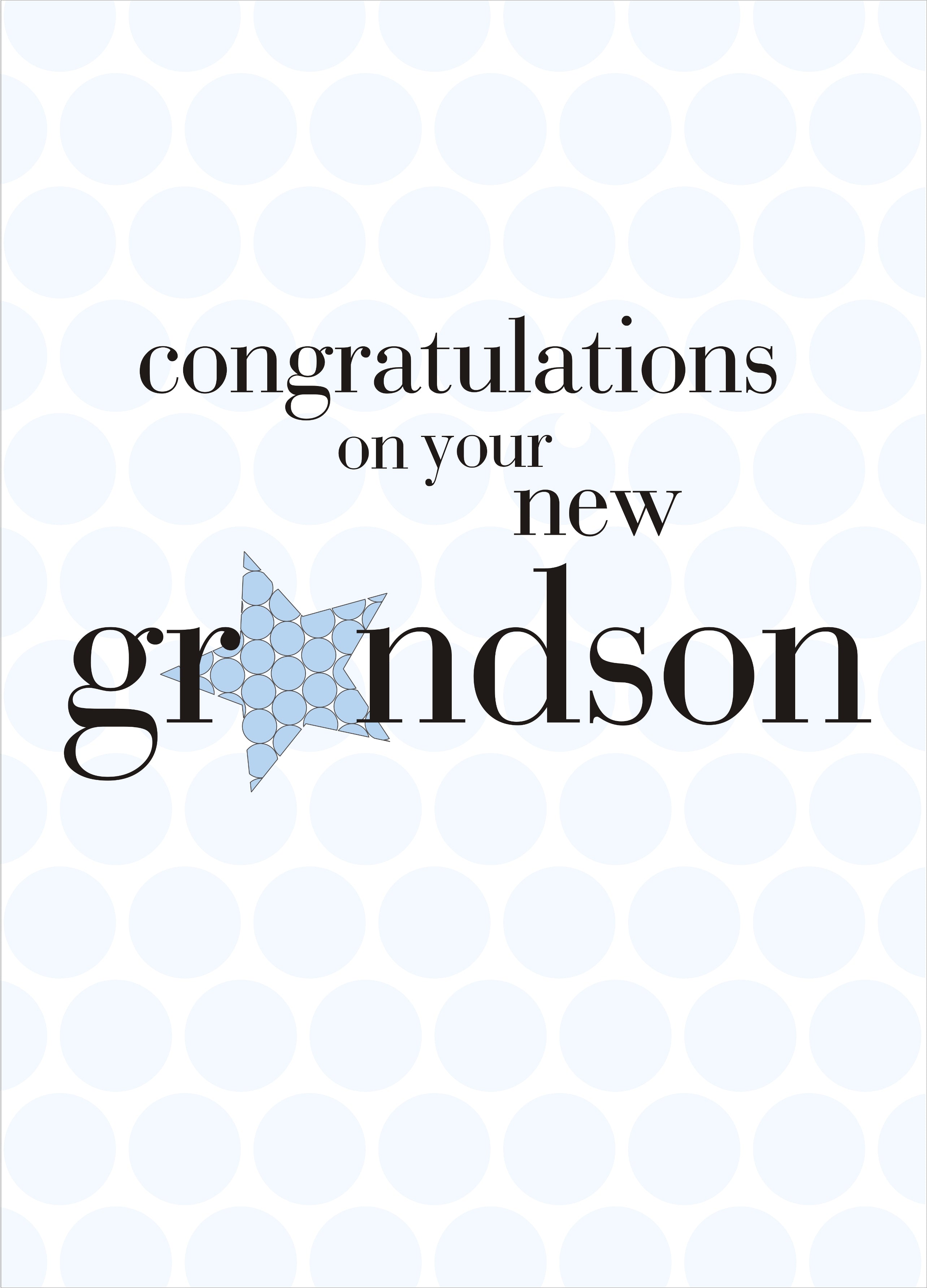 New Grandson Congratulations Card – Scribbler Cards & Gifts