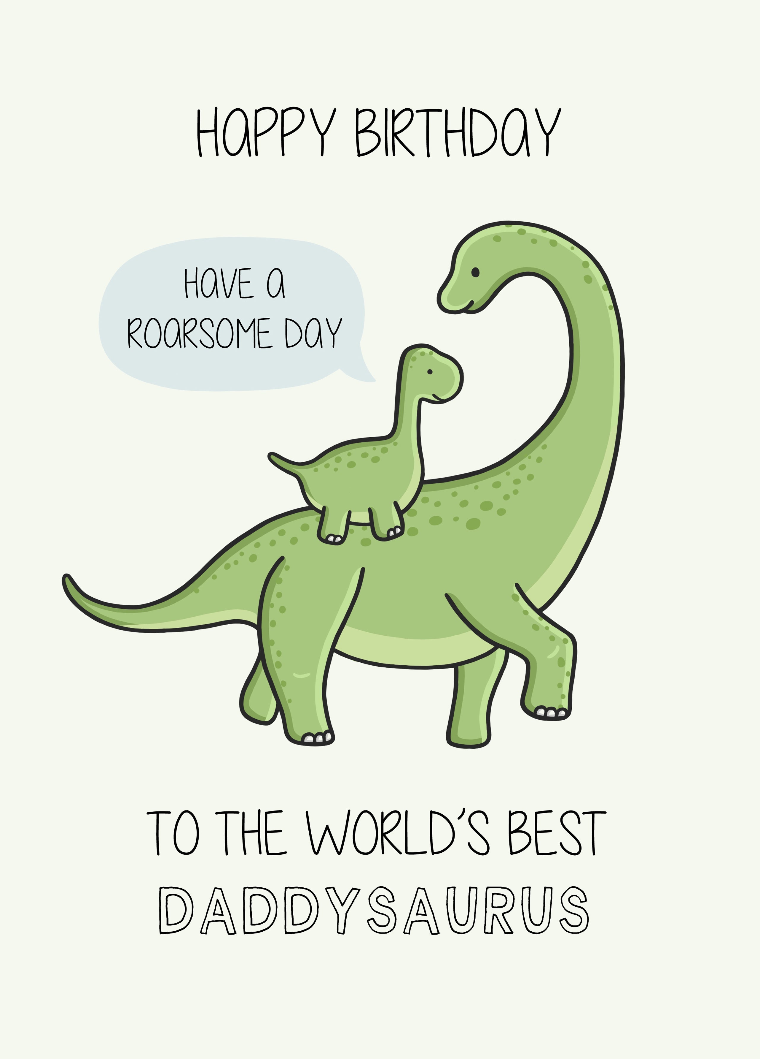 Daddysaurus Birthday Card – Scribbler Cards & Gifts