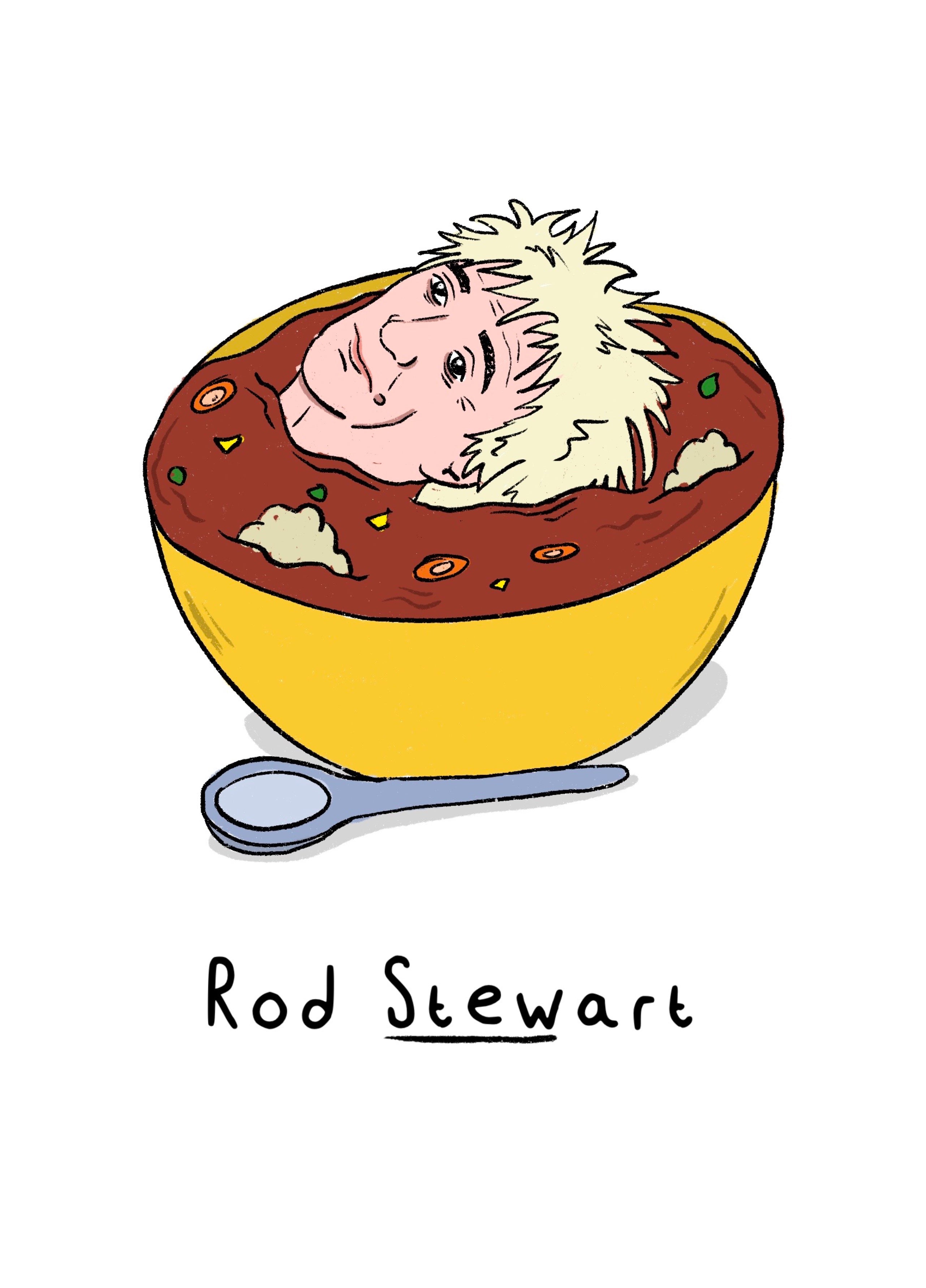 Rod Stewart Stew Card – Scribbler Cards & Gifts