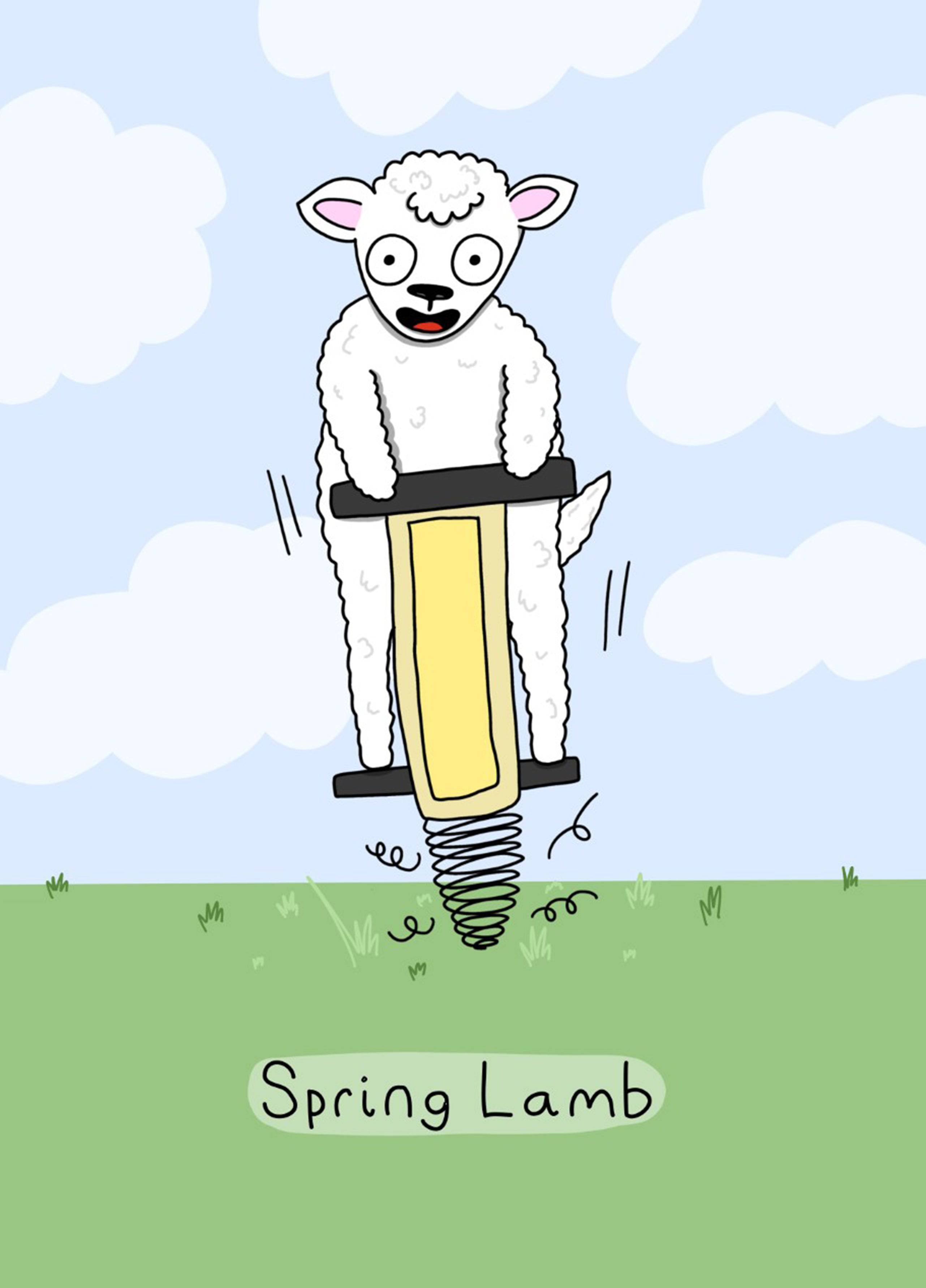 Spring Lamb Card – Scribbler Cards & Gifts