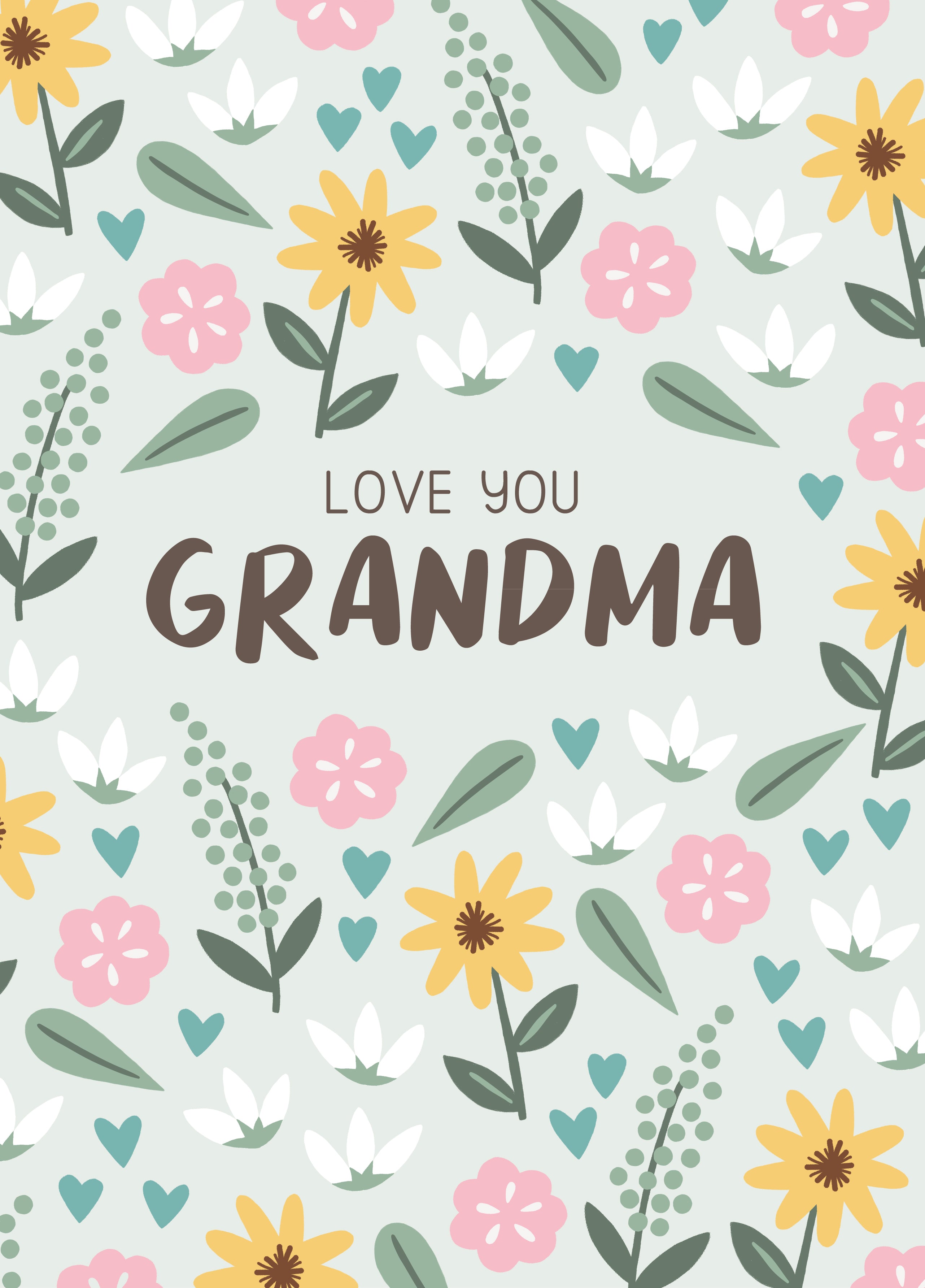I Love You Grandma Cards I Love You Grandma Postcard – Joyous