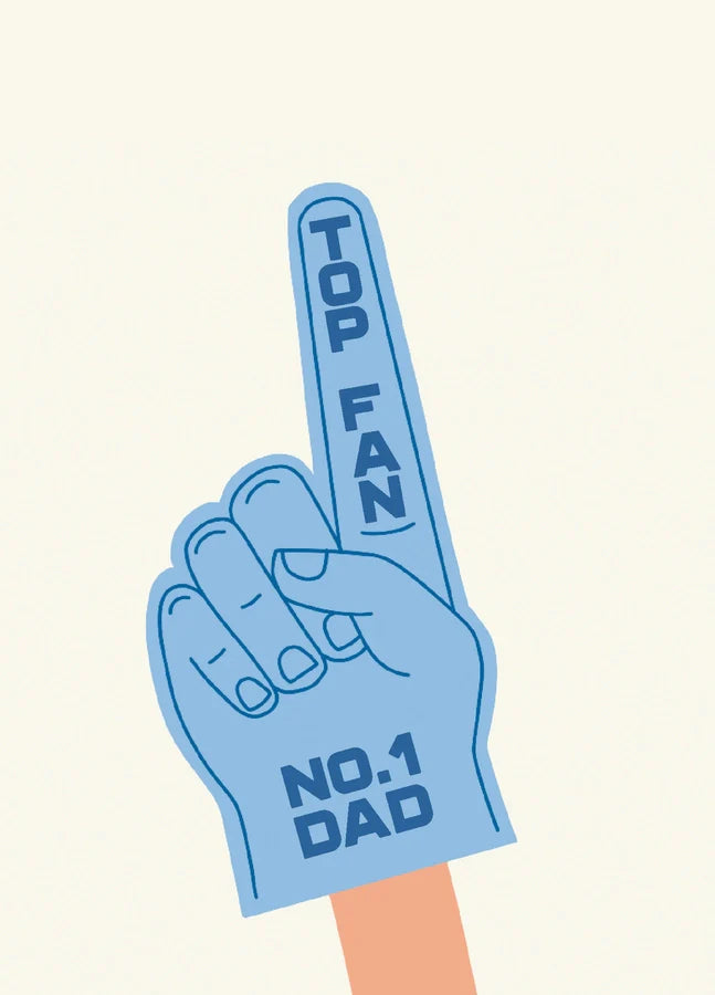 No.1 Dad Foam Finger - Fathers Day Card – Scribbler Cards & Gifts