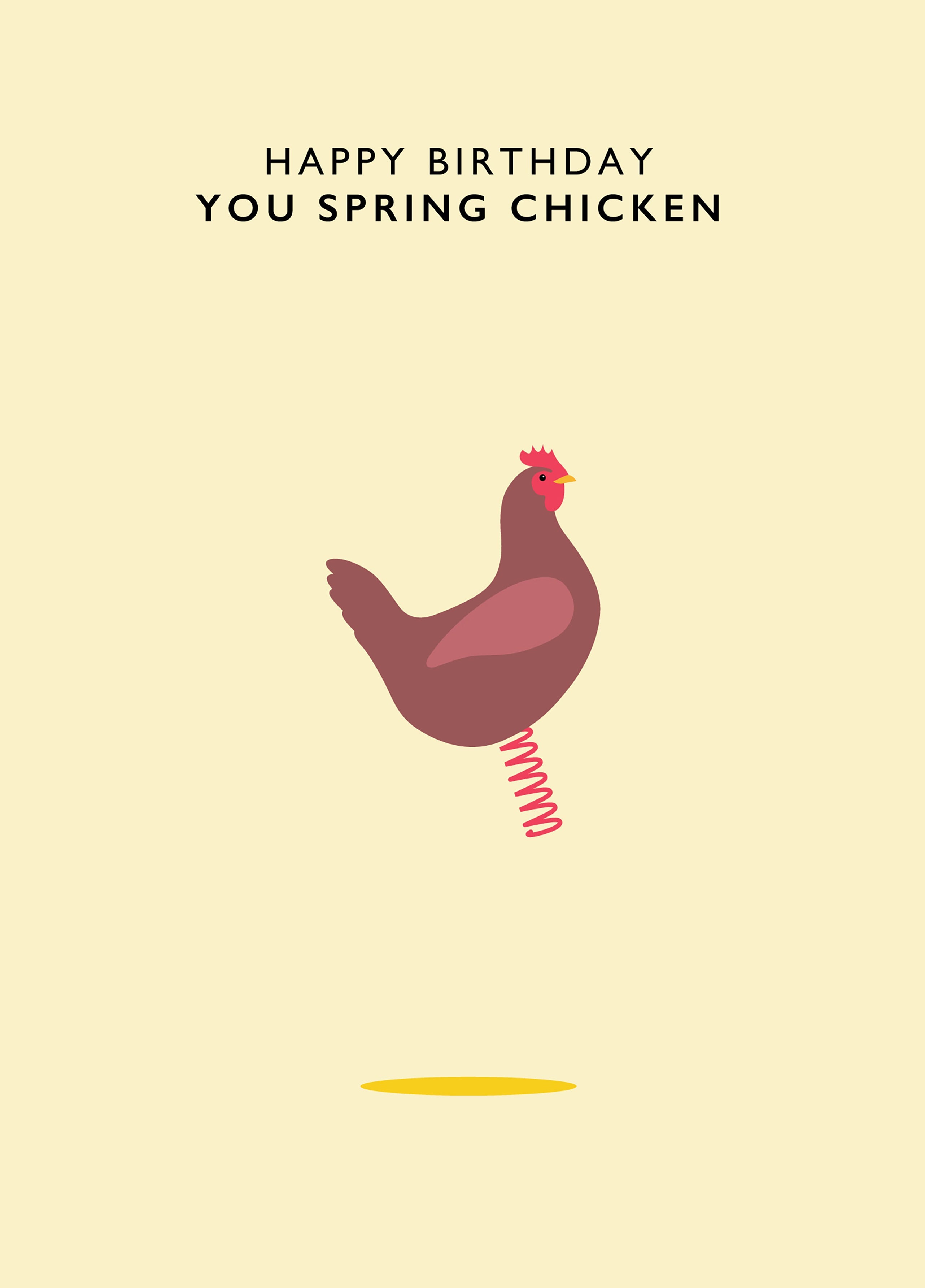 Happy Birthday Spring Chicken Card – Scribbler Cards & Gifts
