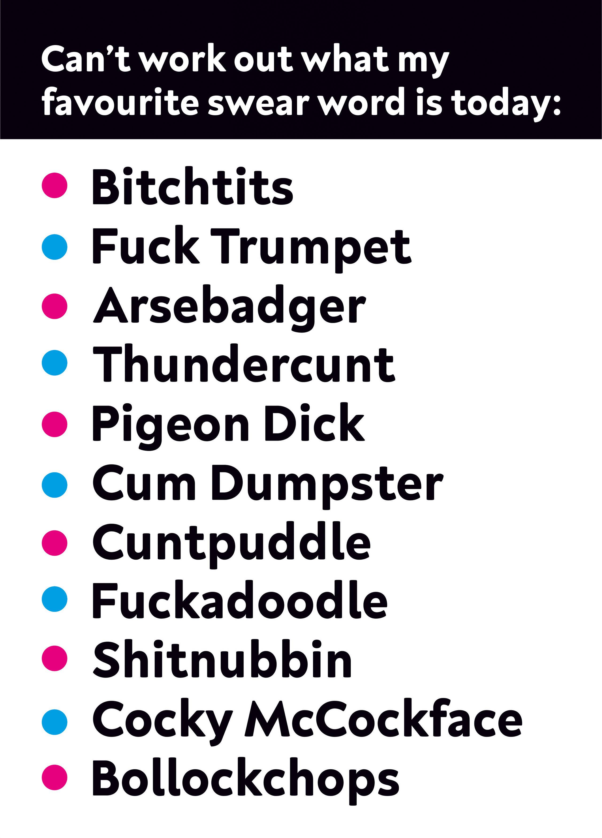 Favourite Swear Word Card – Scribbler Cards & Gifts