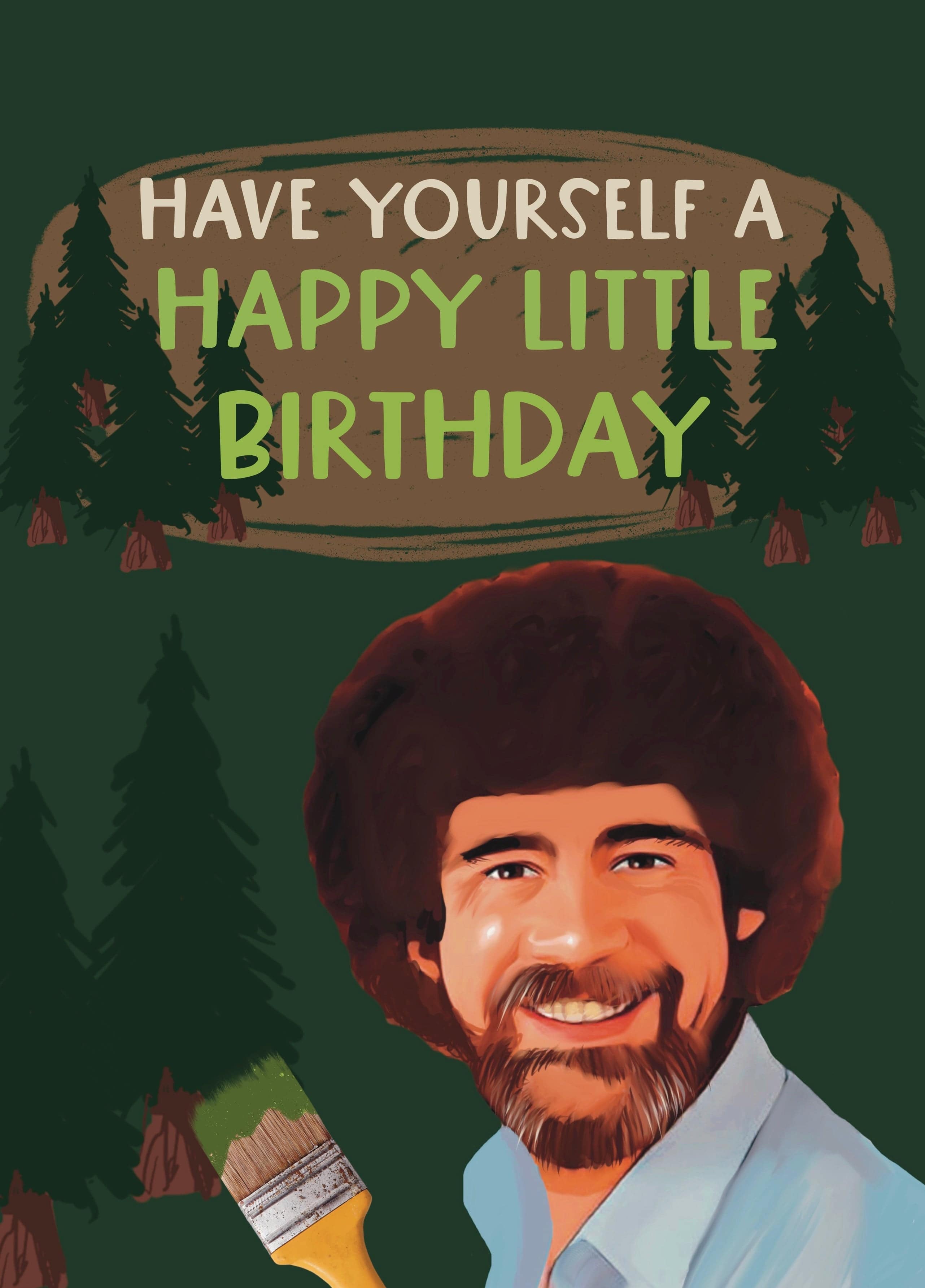 Bob Ross Verjaardagskaart