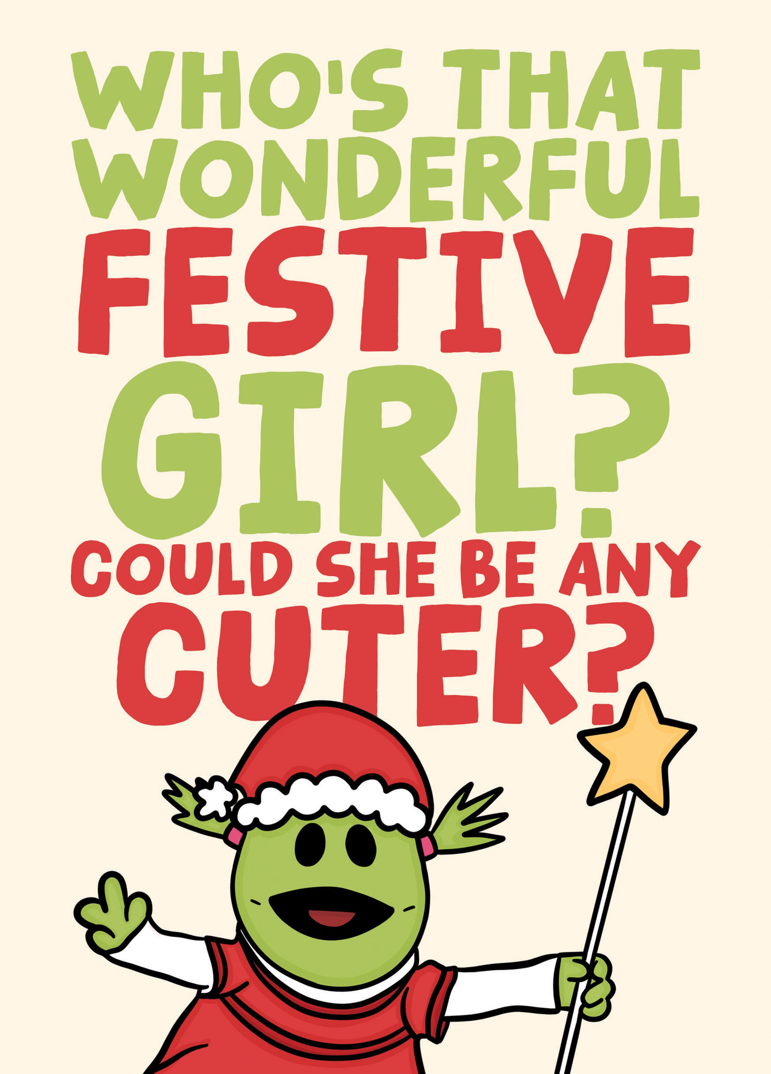 Who's That Wonderful Festive Girl? Nanalan Christmas Card – Scribbler ...