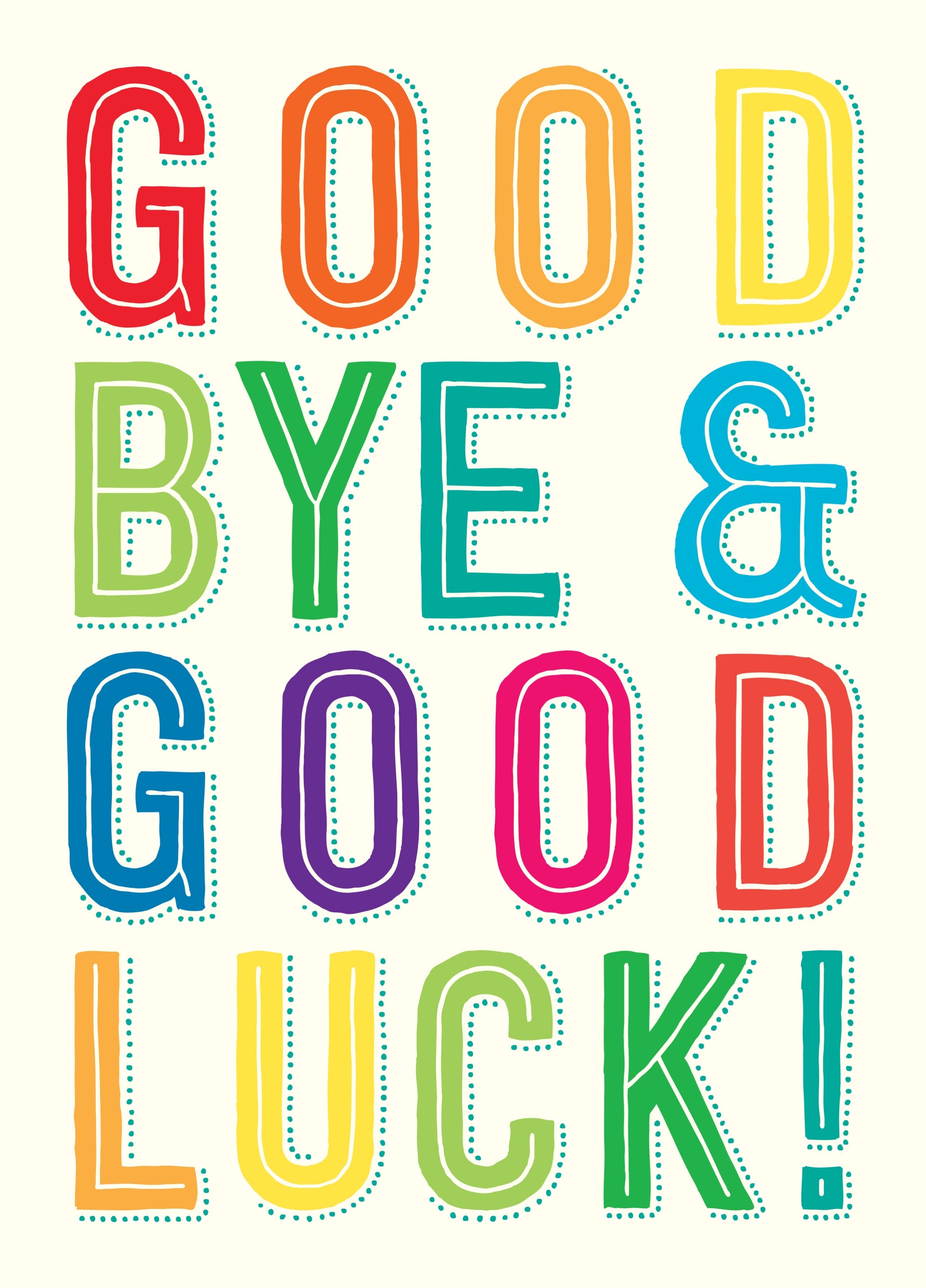 Good Bye Card – Scribbler Cards & Gifts