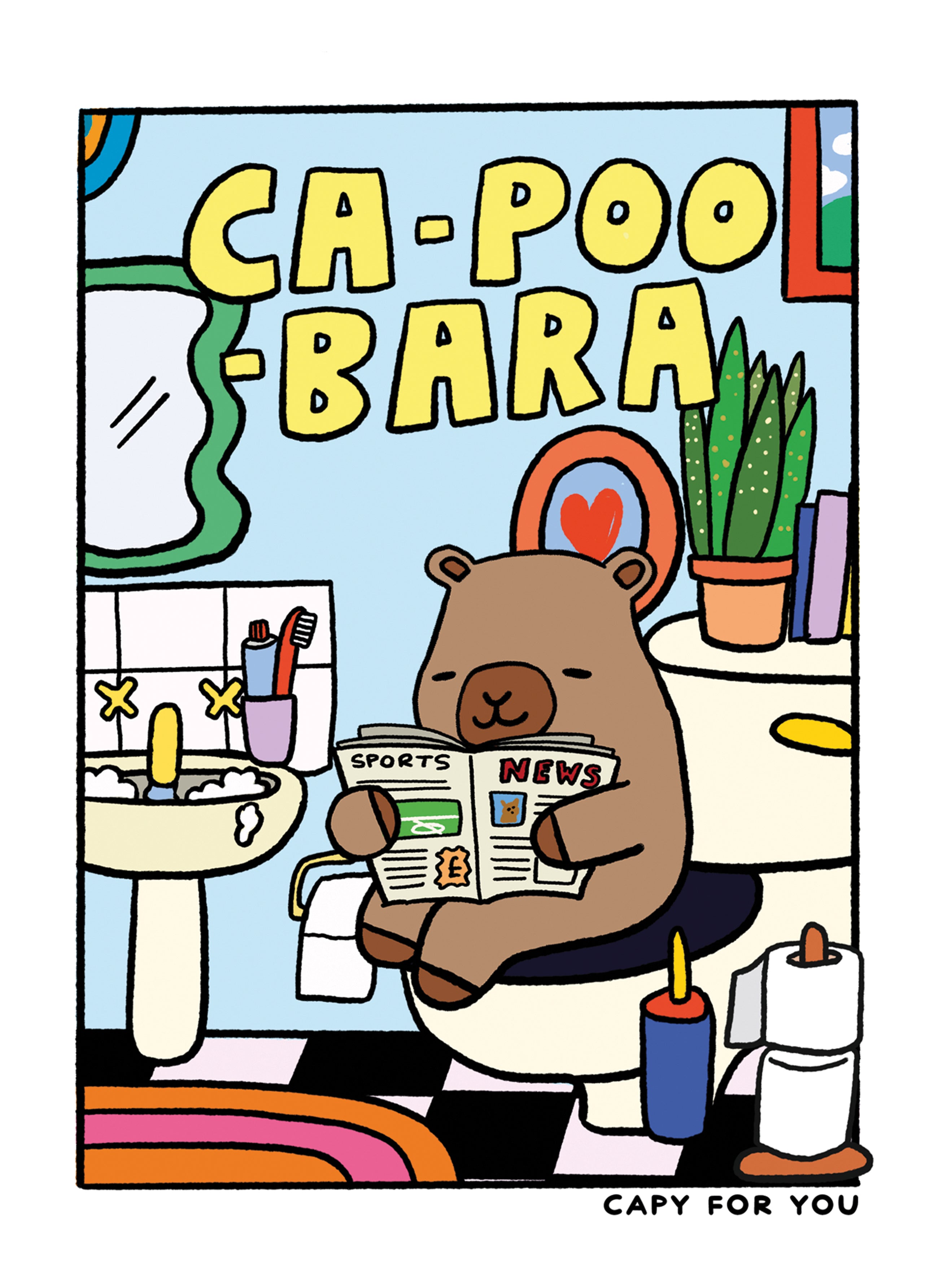 Ca-Poo-Bara Capybara – Scribbler Cards & Gifts
