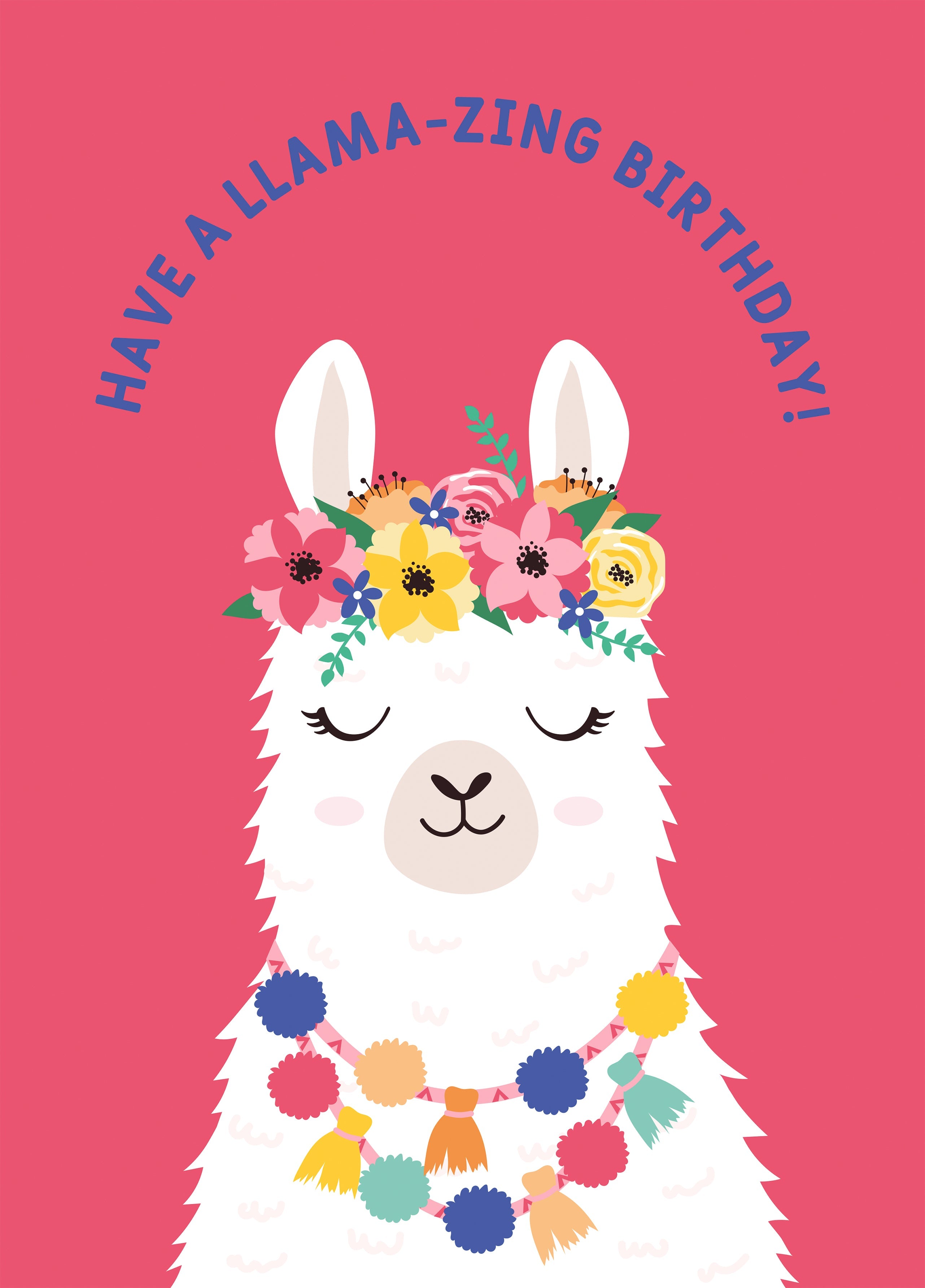 Happy Birthday Cute Llama Happy Birthday Llama Pop Up Card Animal 3D