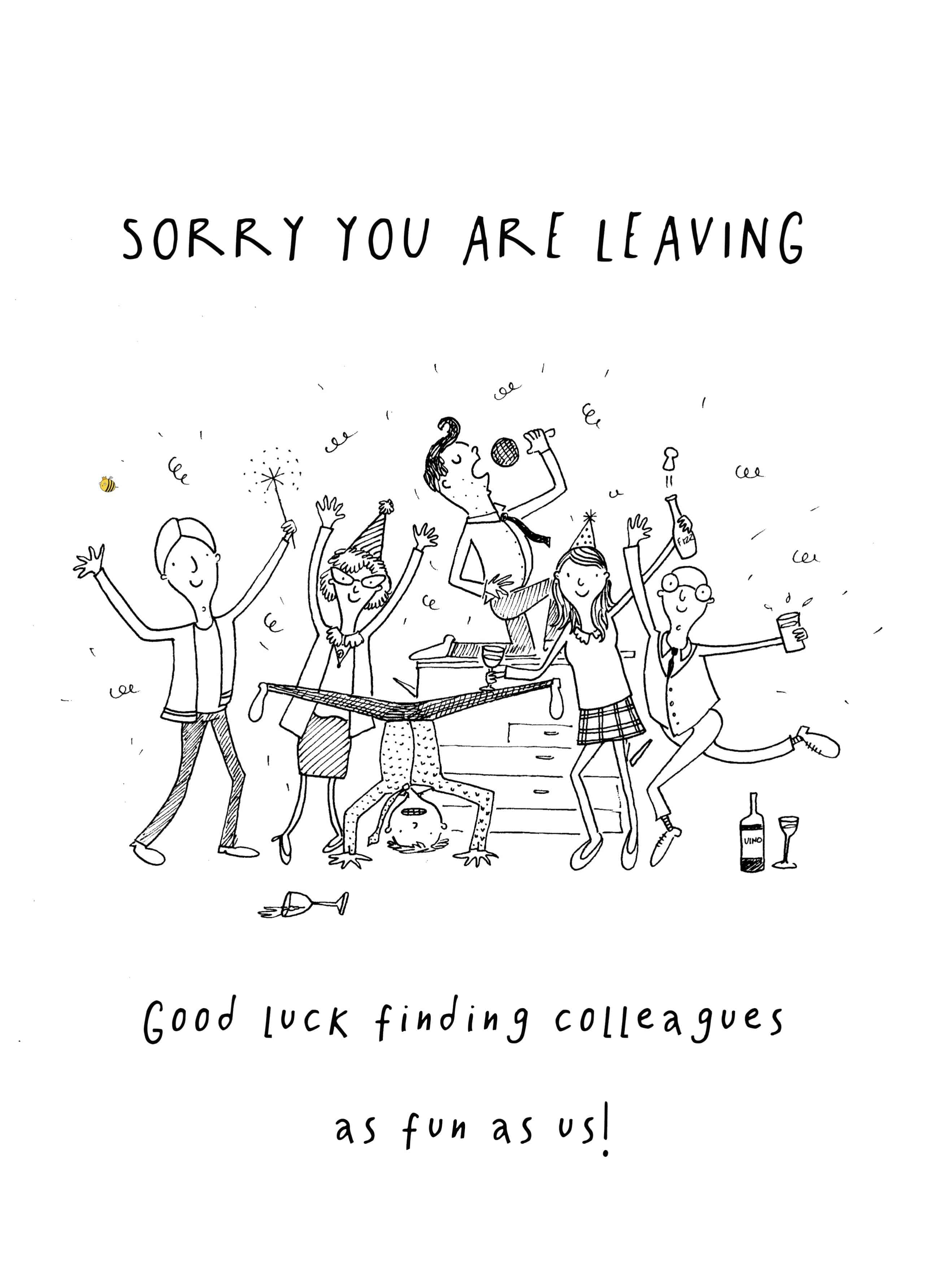 Funny Leaving Cards UK / Sorry You're Leaving – Scribbler Cards & Gifts