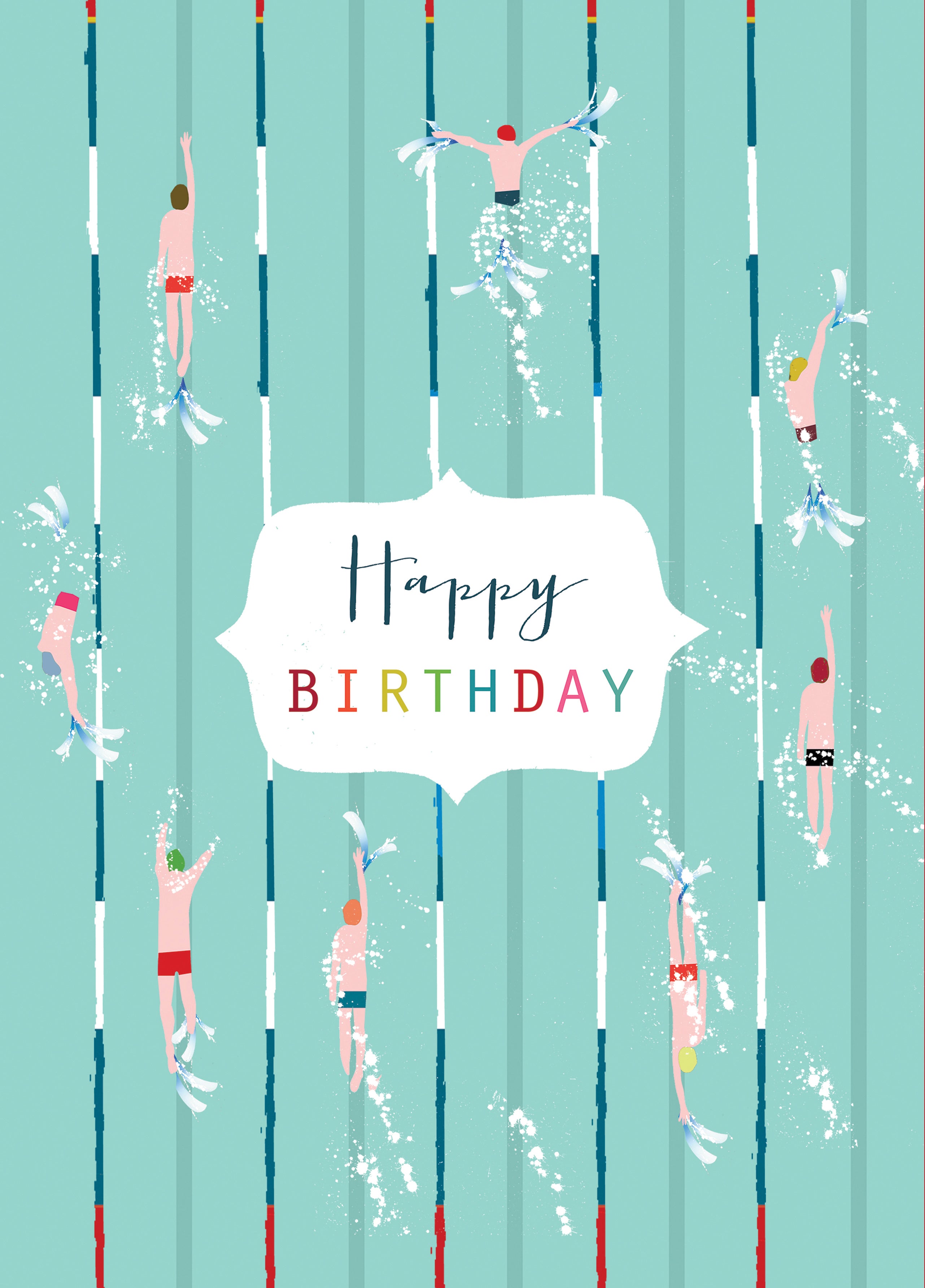 Swimming Birthday Card – Scribbler Cards & Gifts