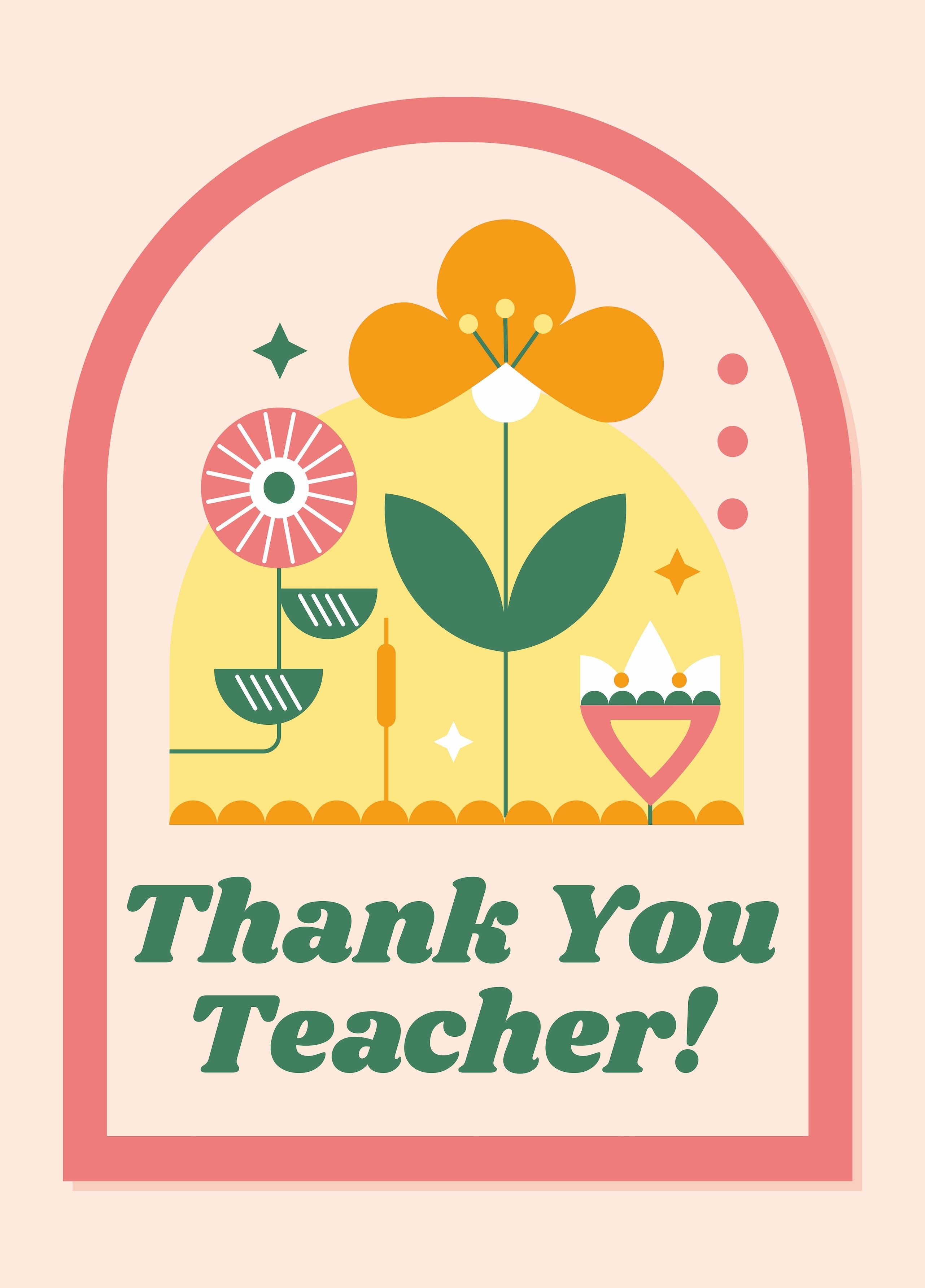 Thank You Teacher Card – Scribbler Cards & Gifts