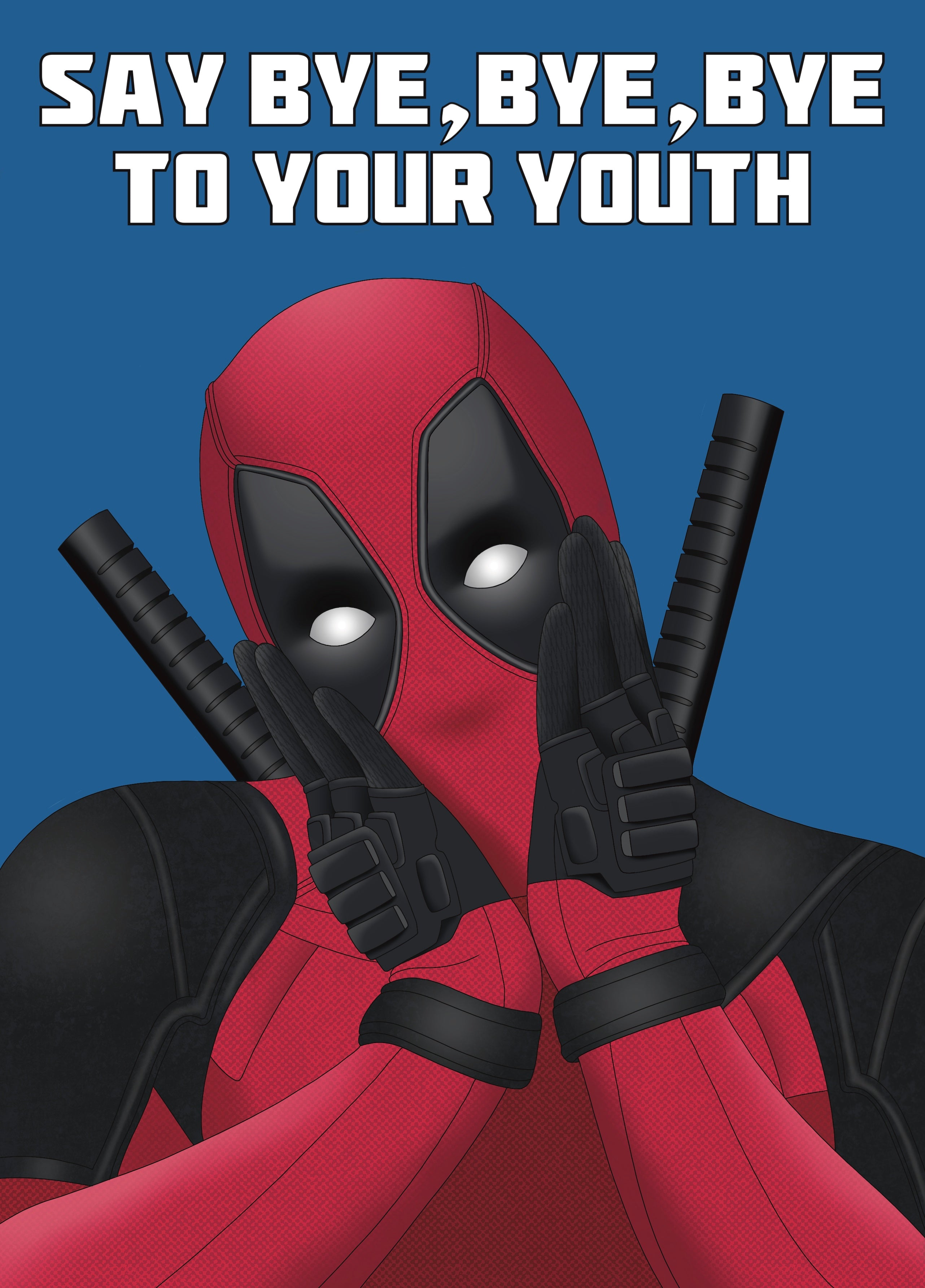Deadpool Bye, Bye, Bye Birthday – Scribbler Cards & Gifts