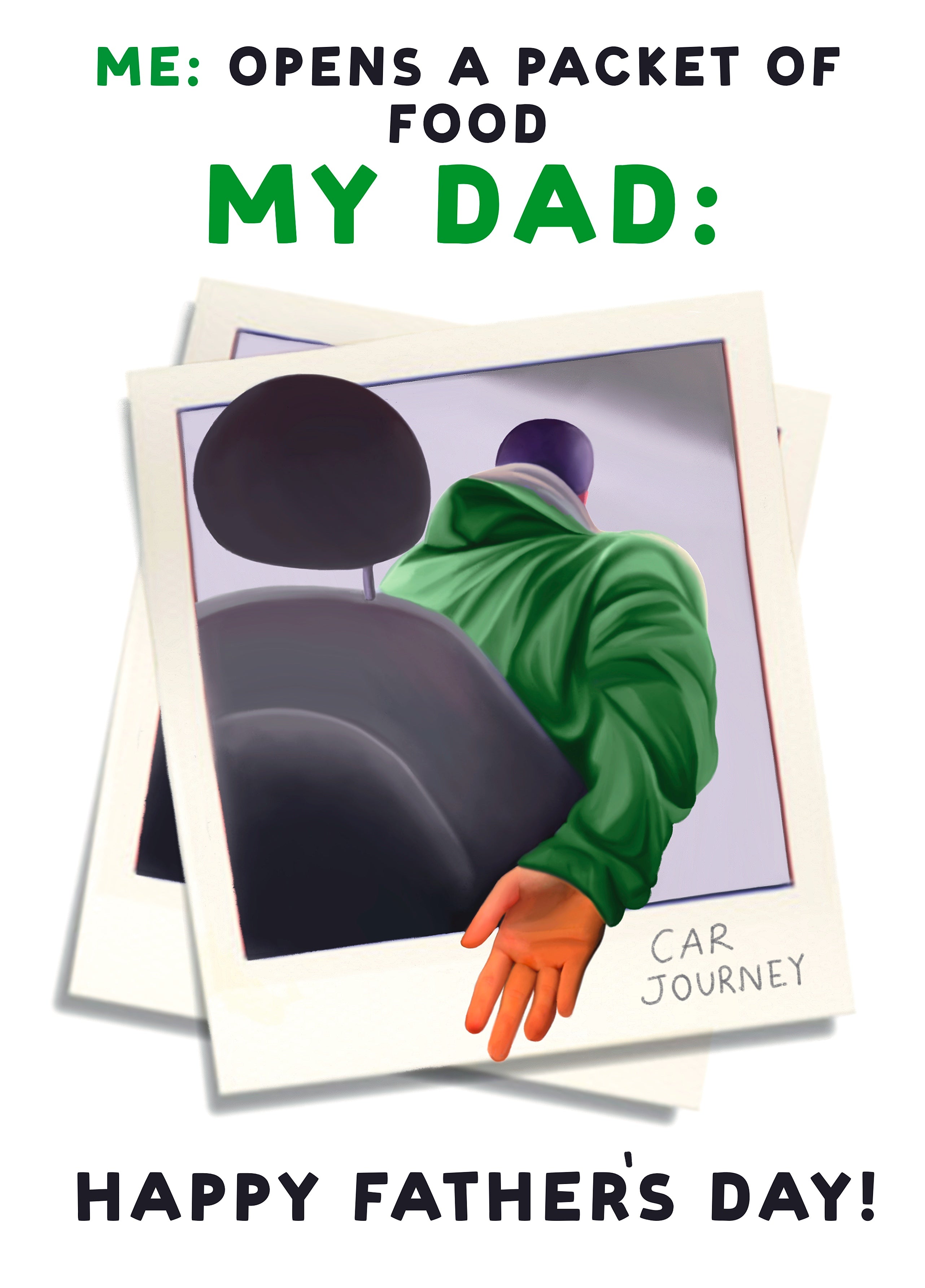 Father's Day Car Snacks Card – Scribbler Cards & Gifts