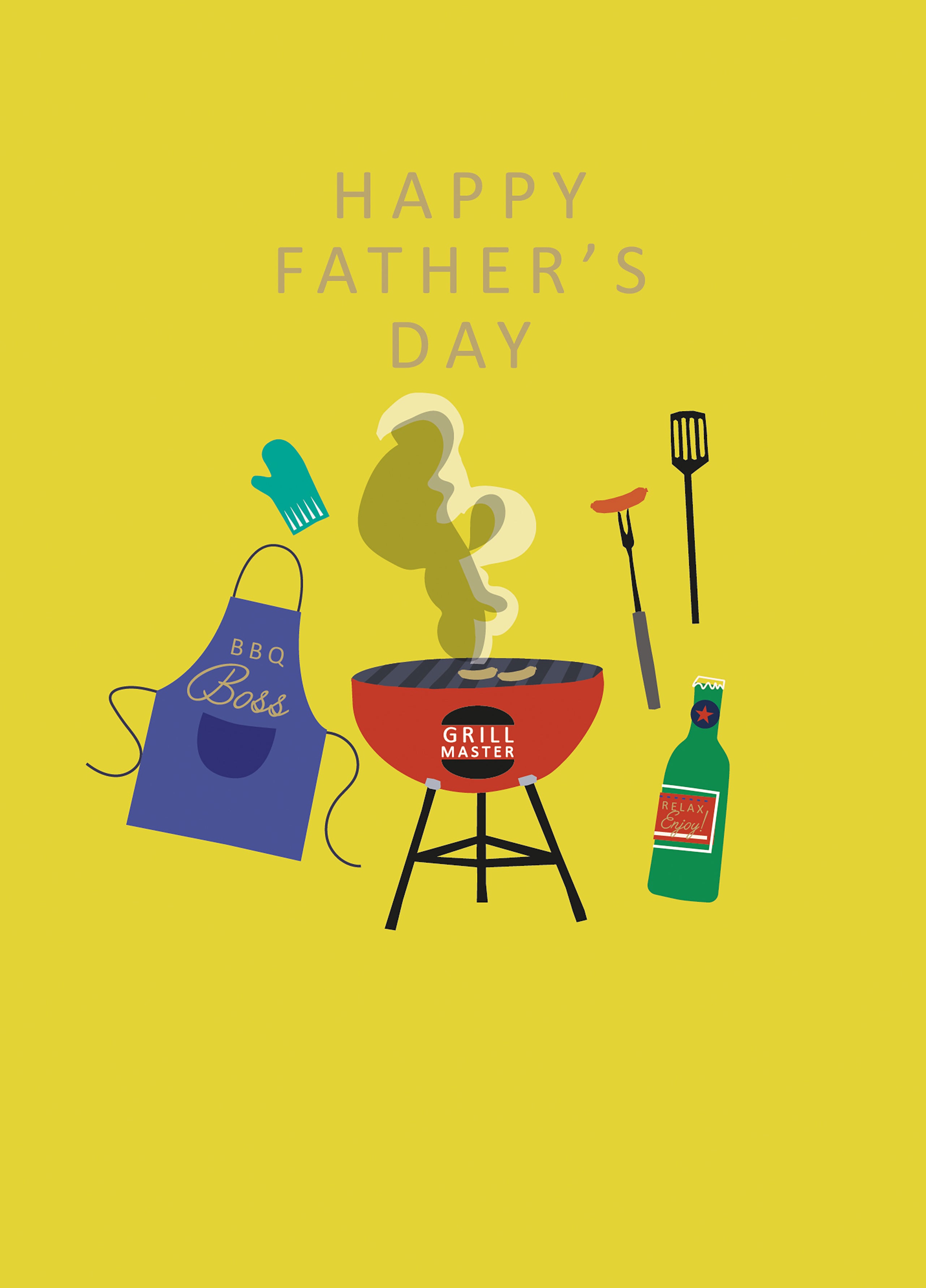 Happy Fathers Day - BBQ Boss - Grill Master Card – Scribbler Cards & Gifts
