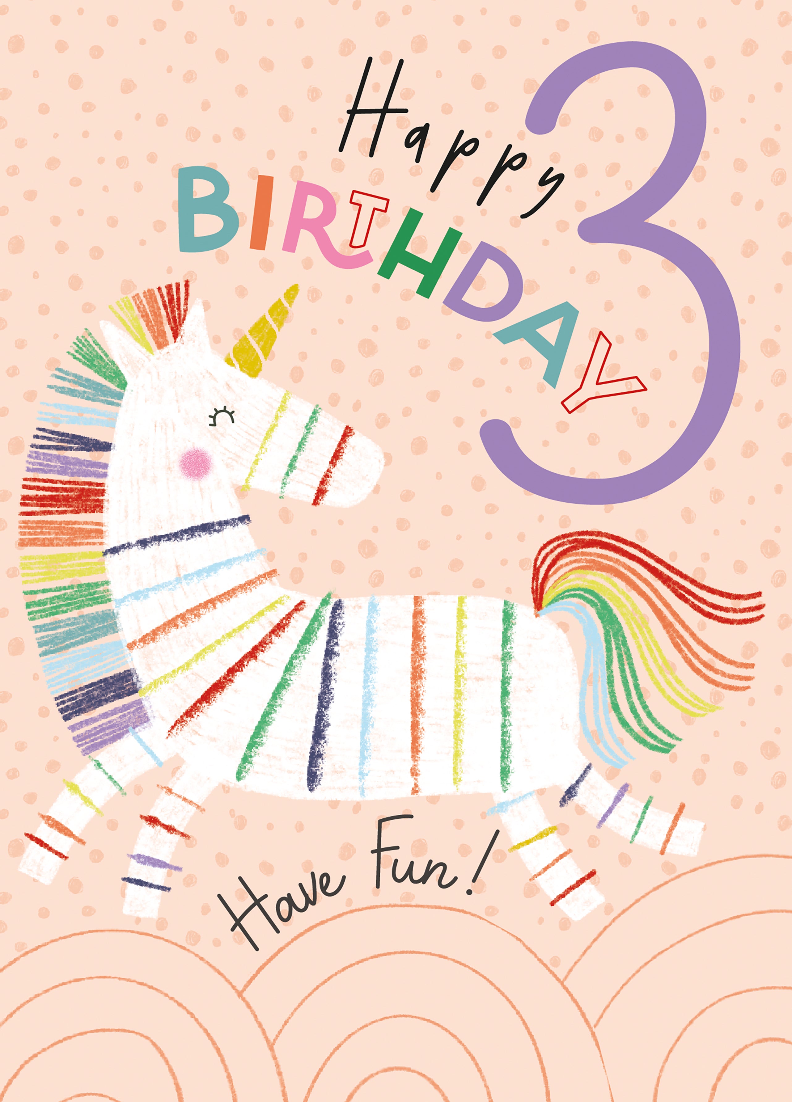 Unicorn Happy Birthday Cards Printable Editable Happiest Unicorn