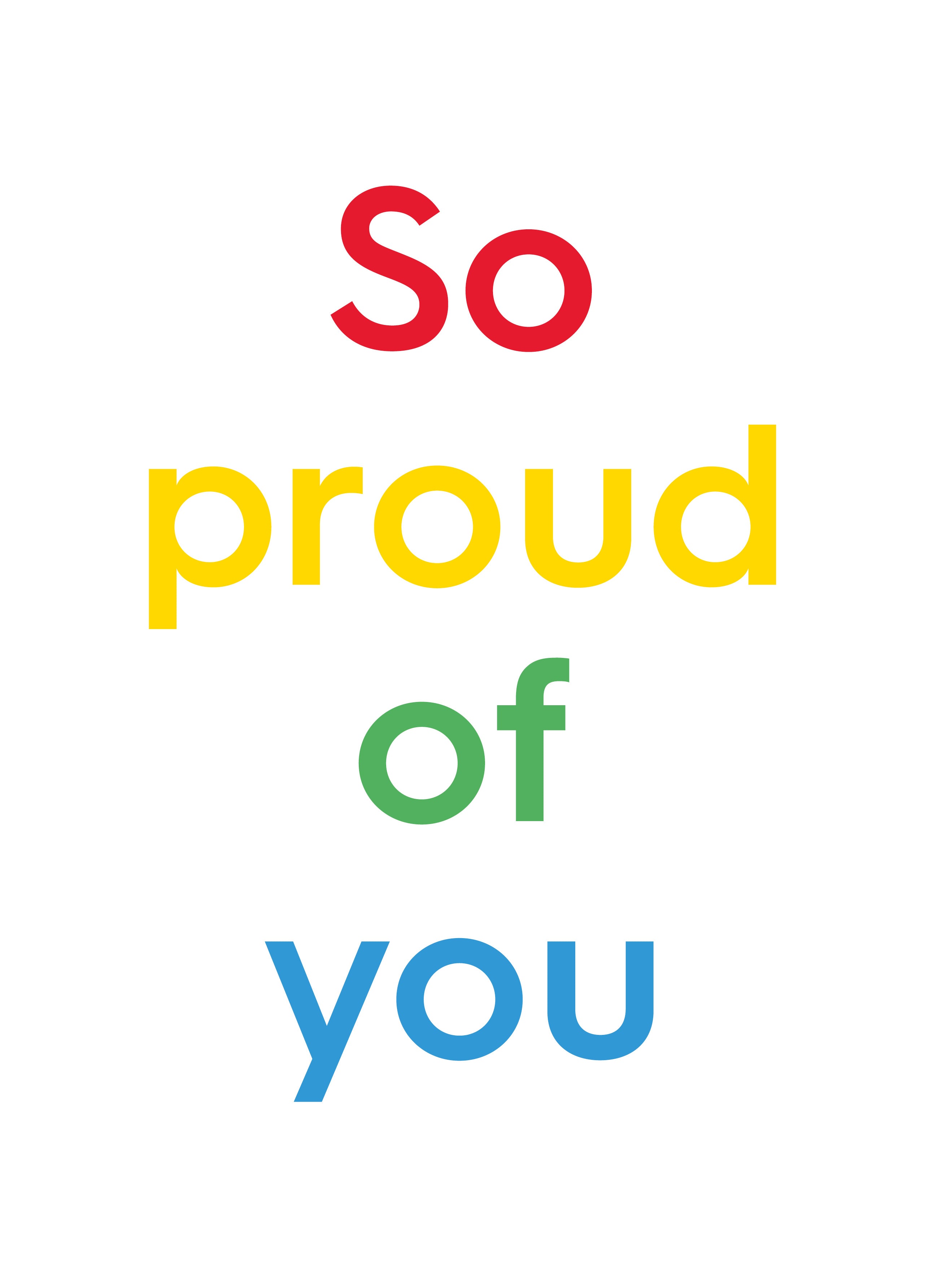 Proud Of You Cards Printable So Proud Of You Card – Red Leader