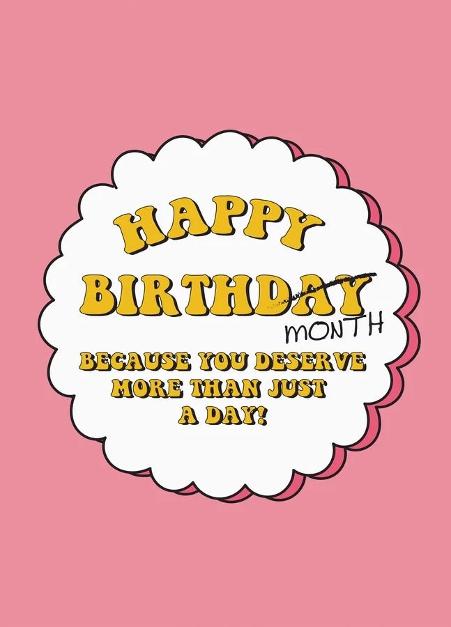 Happy Birth Month! Card – Scribbler Cards & Gifts