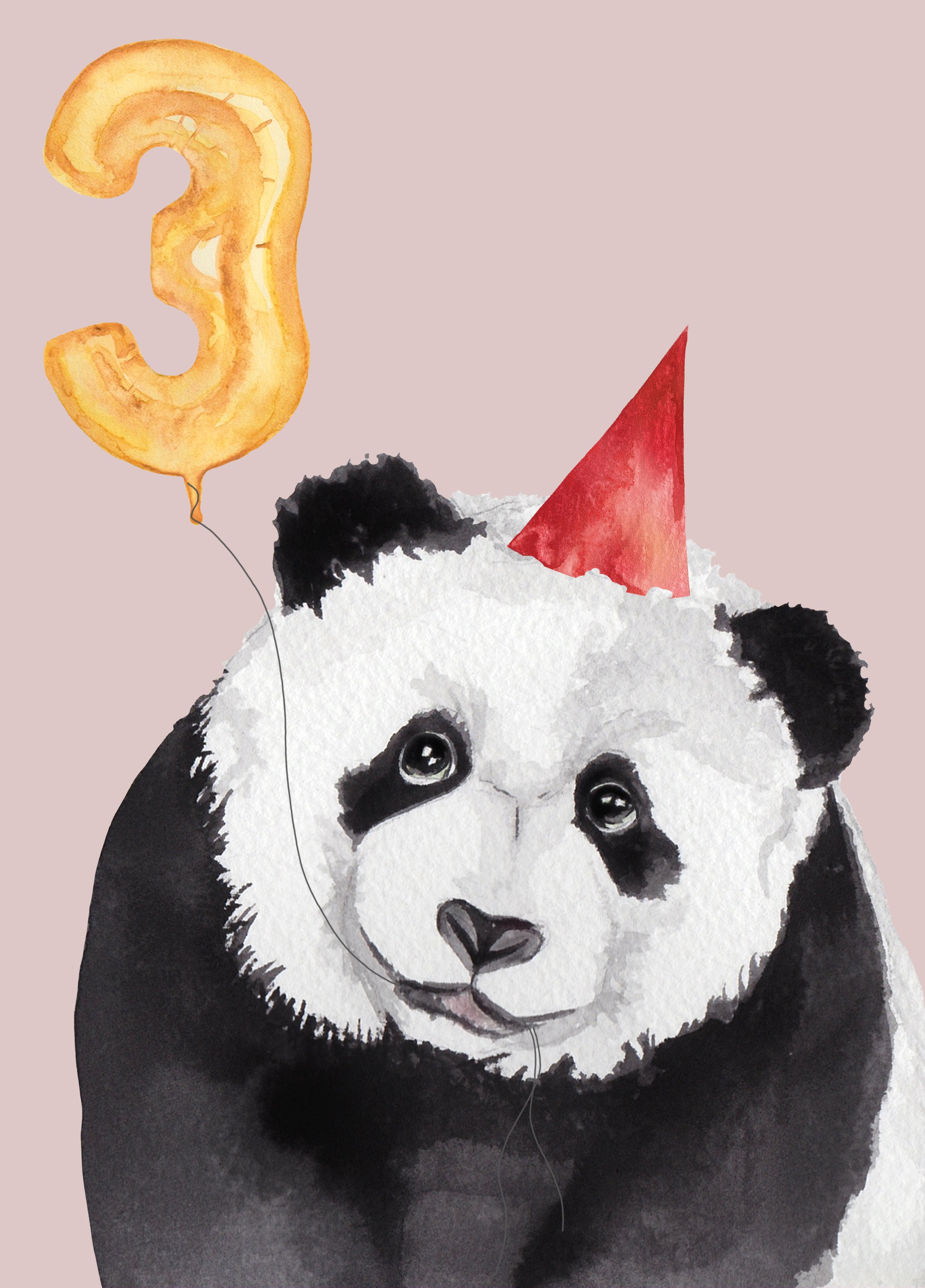 Panda 3rd Birthday Card – Scribbler Cards & Gifts