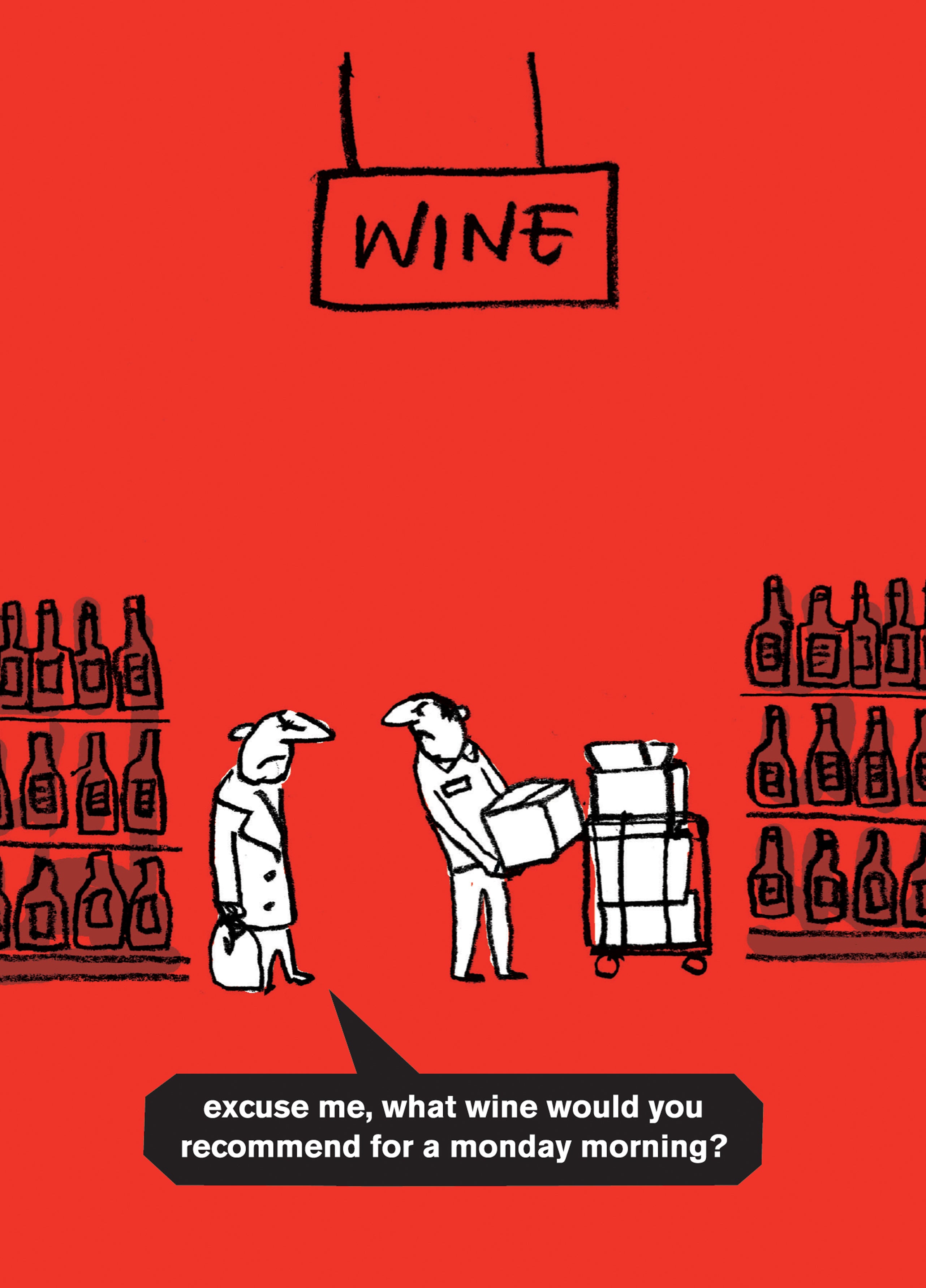 Monday Morning Wine Card – Scribbler Cards & Gifts