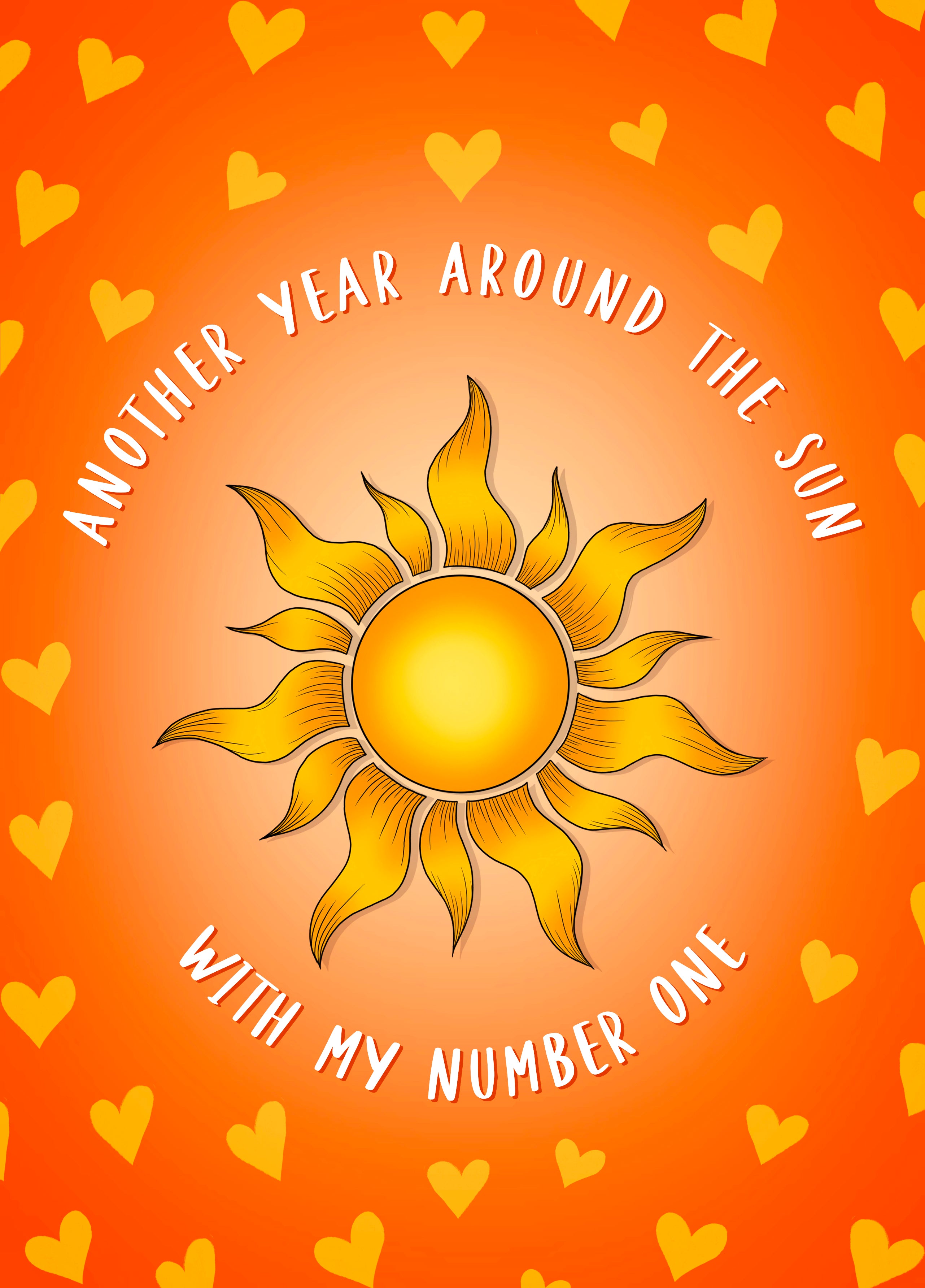 Cute Sun Anniversary Card – Scribbler Cards & Gifts