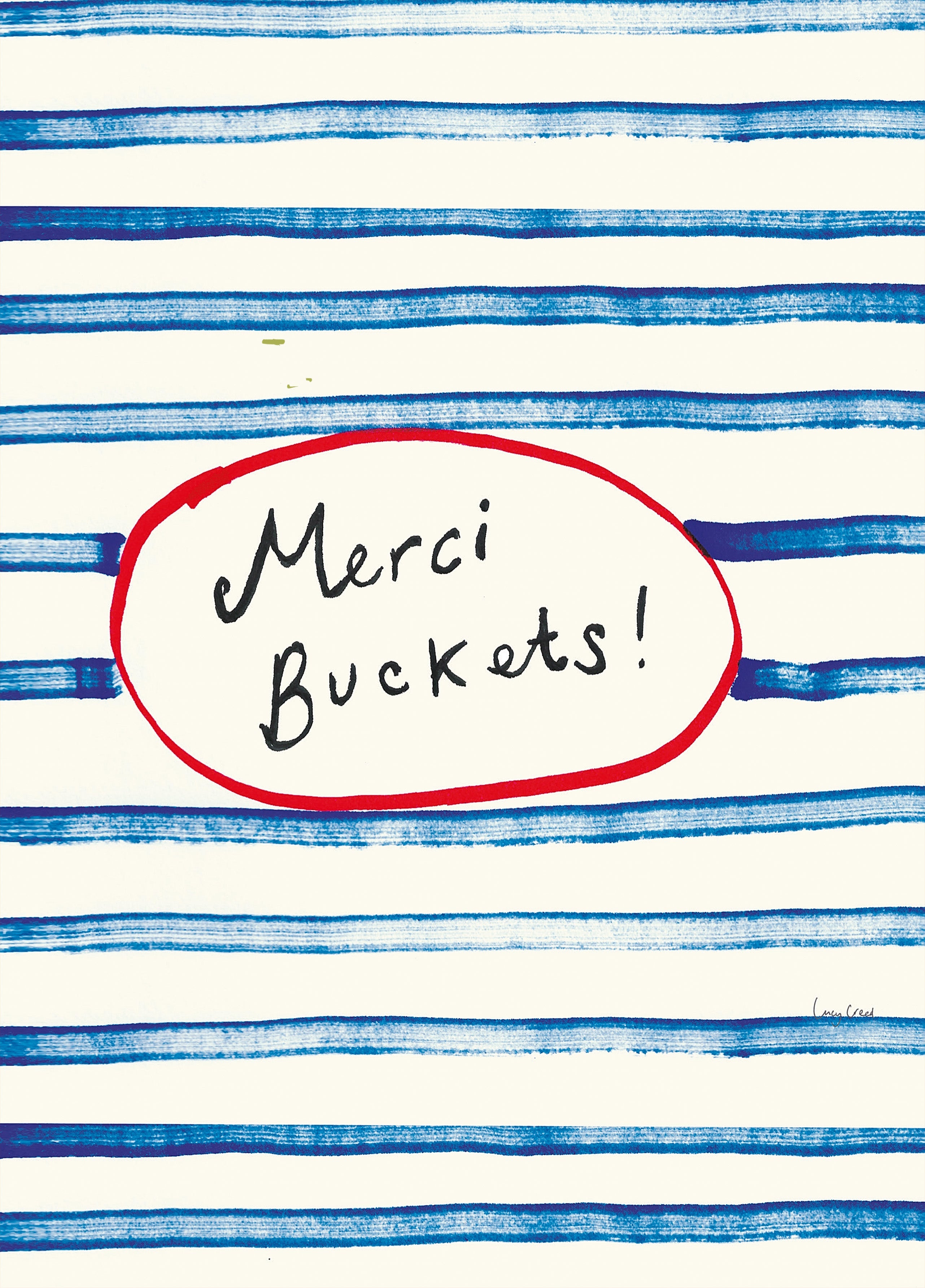 Merci Buckets! Card – Scribbler Cards & Gifts