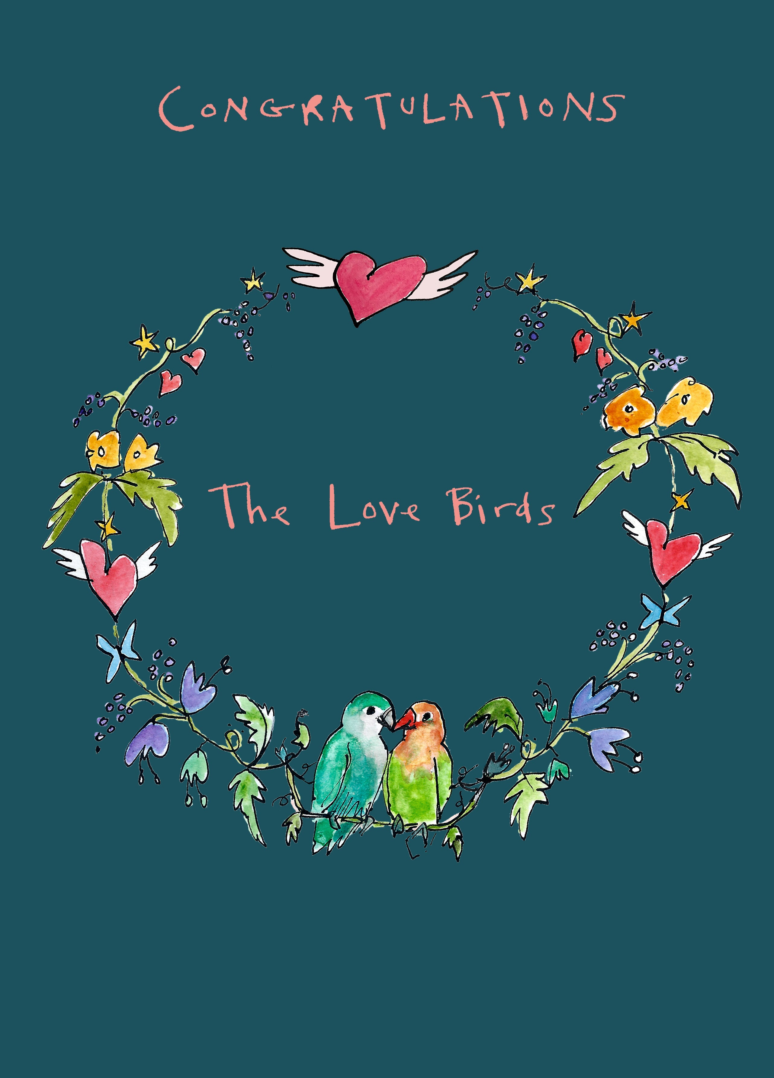Congratulations Love Birds Card – Scribbler Cards & Gifts