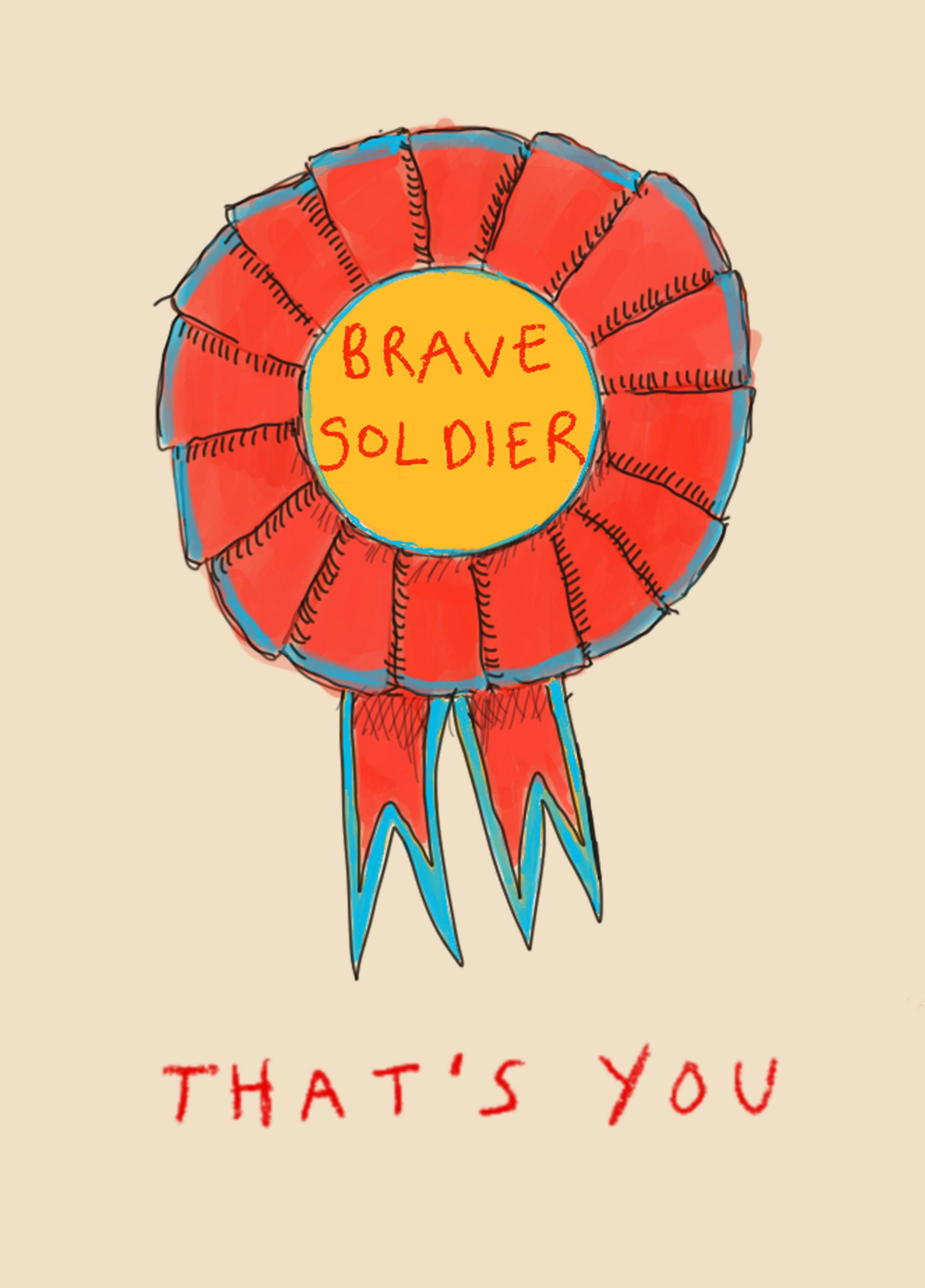 Brave Solider Card – Scribbler Cards & Gifts