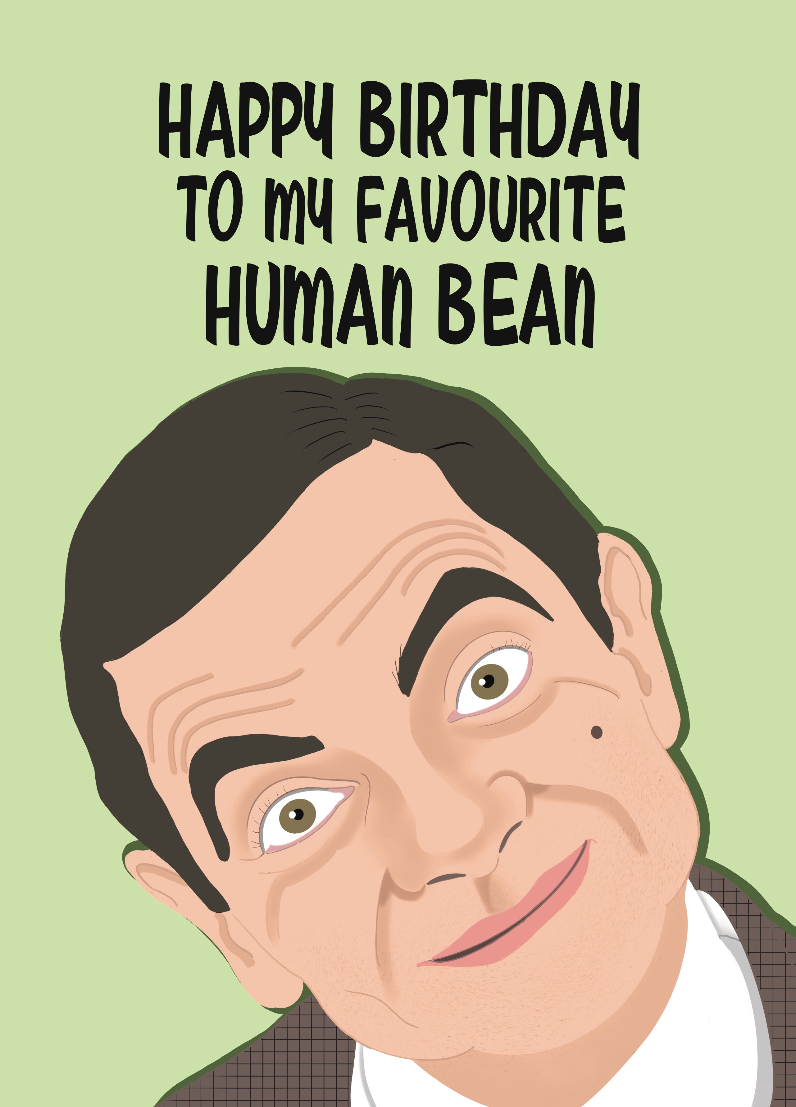 Funny Mr Bean - Favourite Person Birthday Card – Scribbler Cards & Gifts